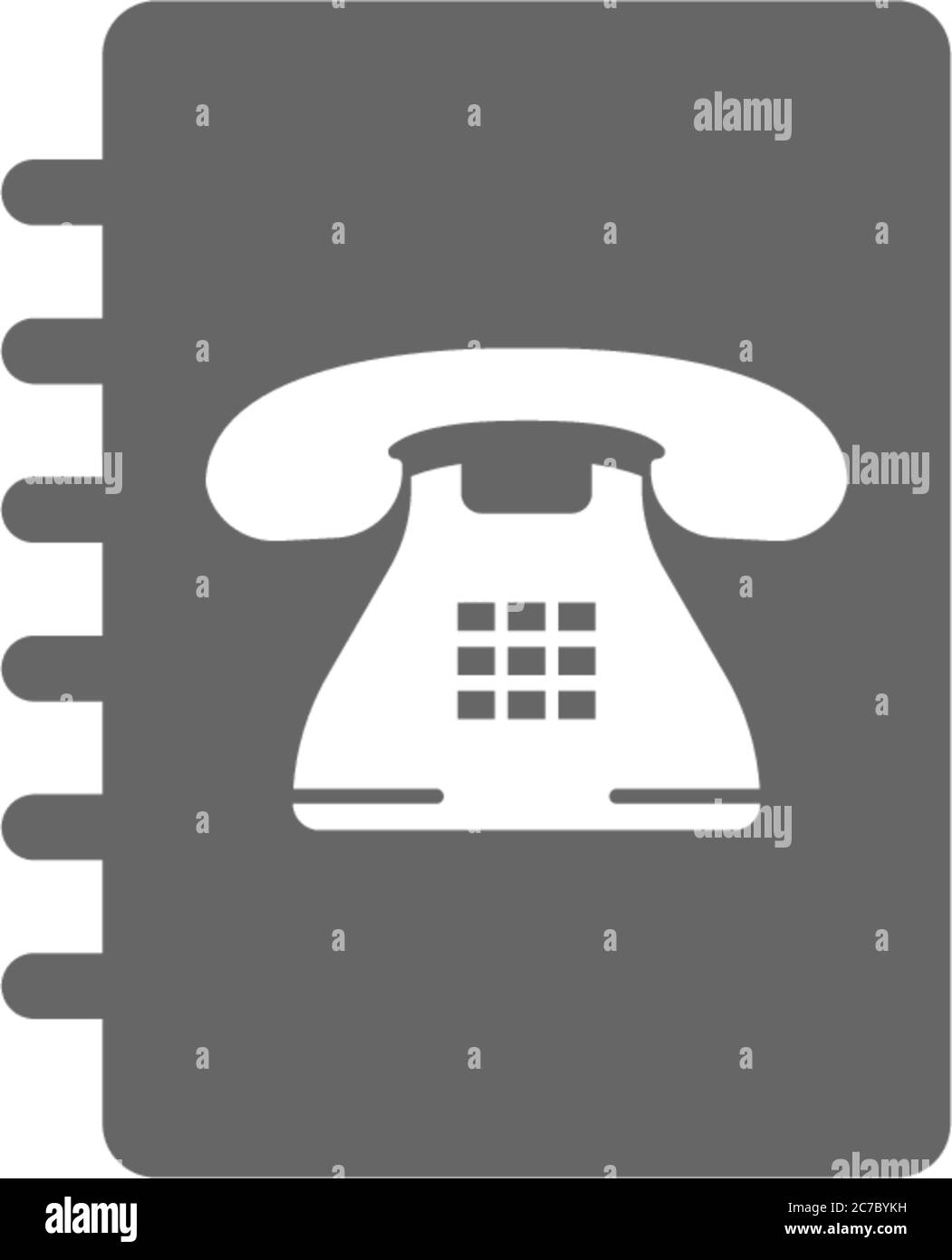 Phone book icon logo vector template illustration Stock Vector Image ...