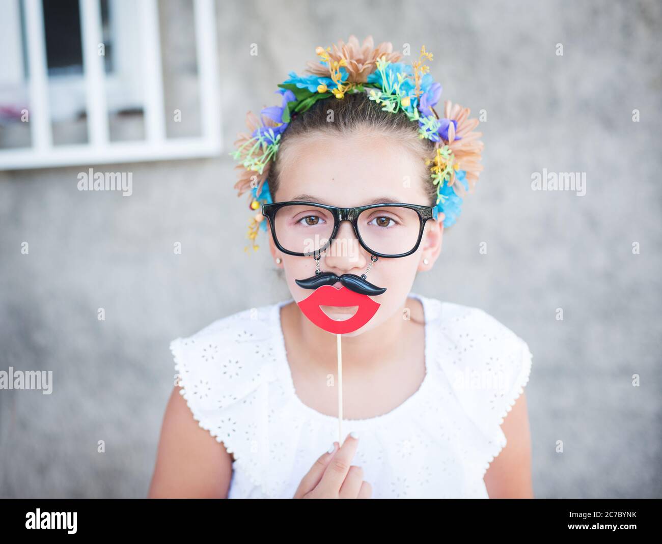 Female santa beard hi-res stock photography and images - Alamy