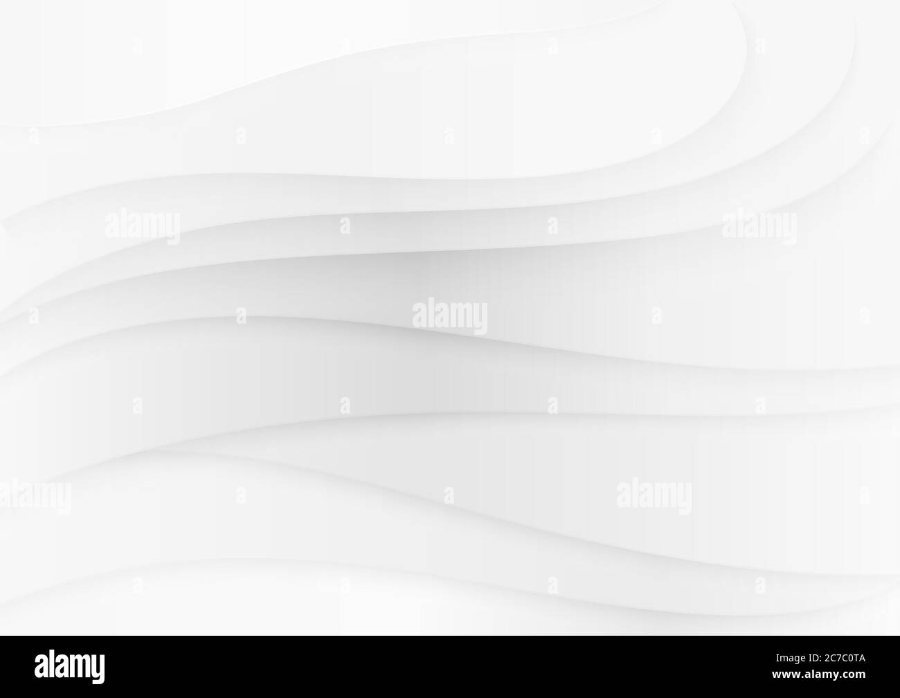 White realistic soft paper waves texture background Stock Vector Image ...