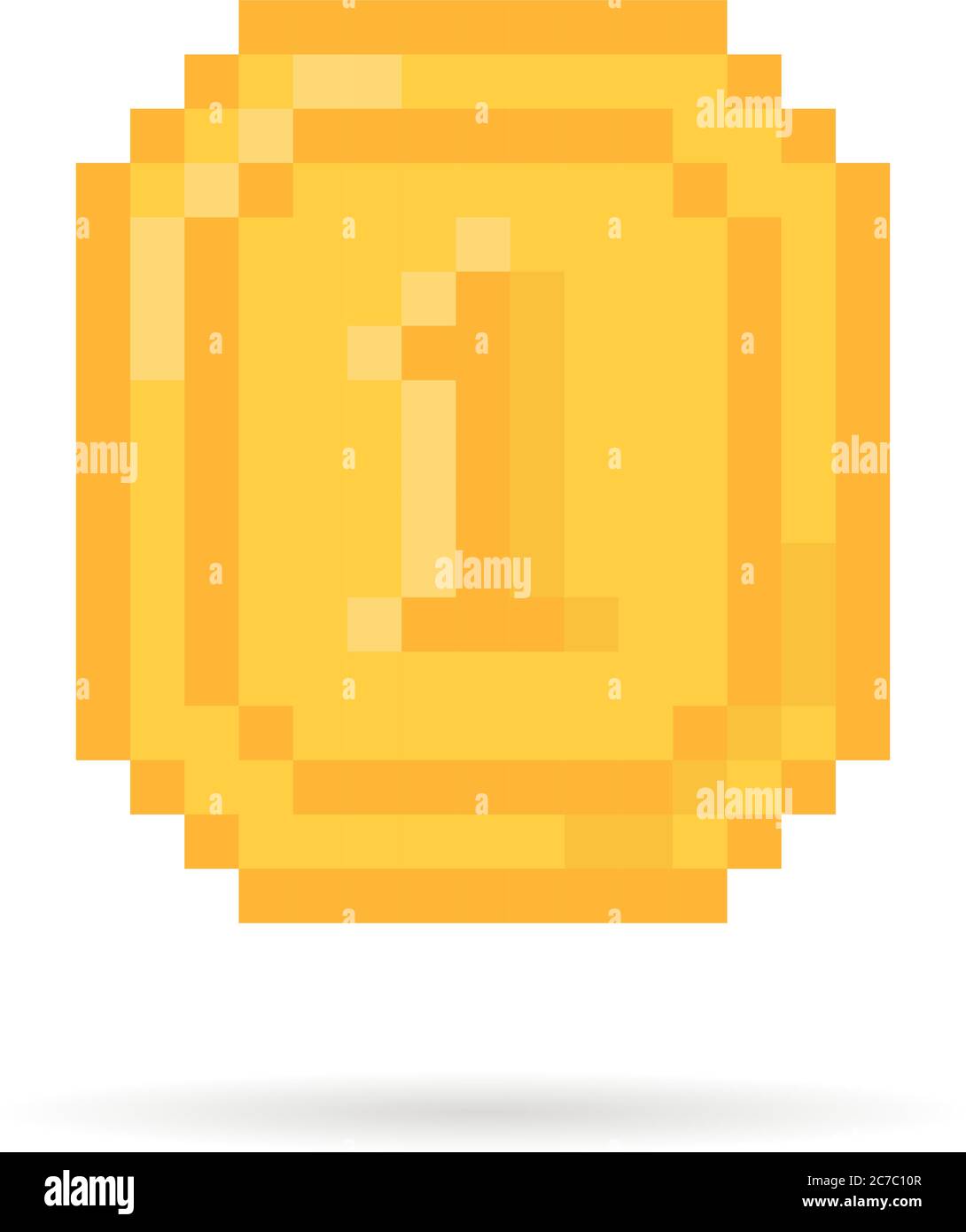 golden pixel art coin money for video game Stock Vector Image & Art - Alamy