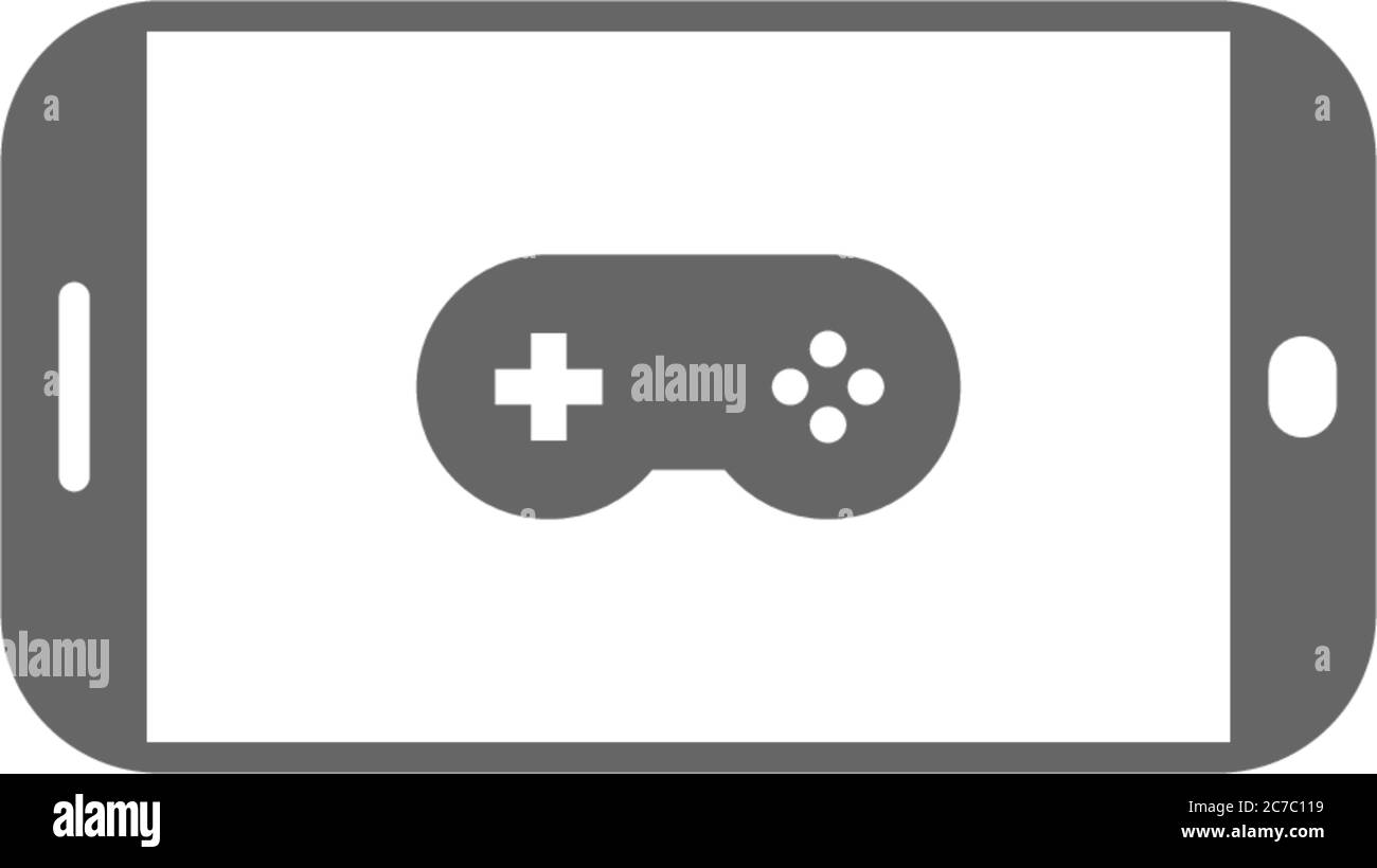 Phone icon game pad logo vector template illustration Stock Vector ...