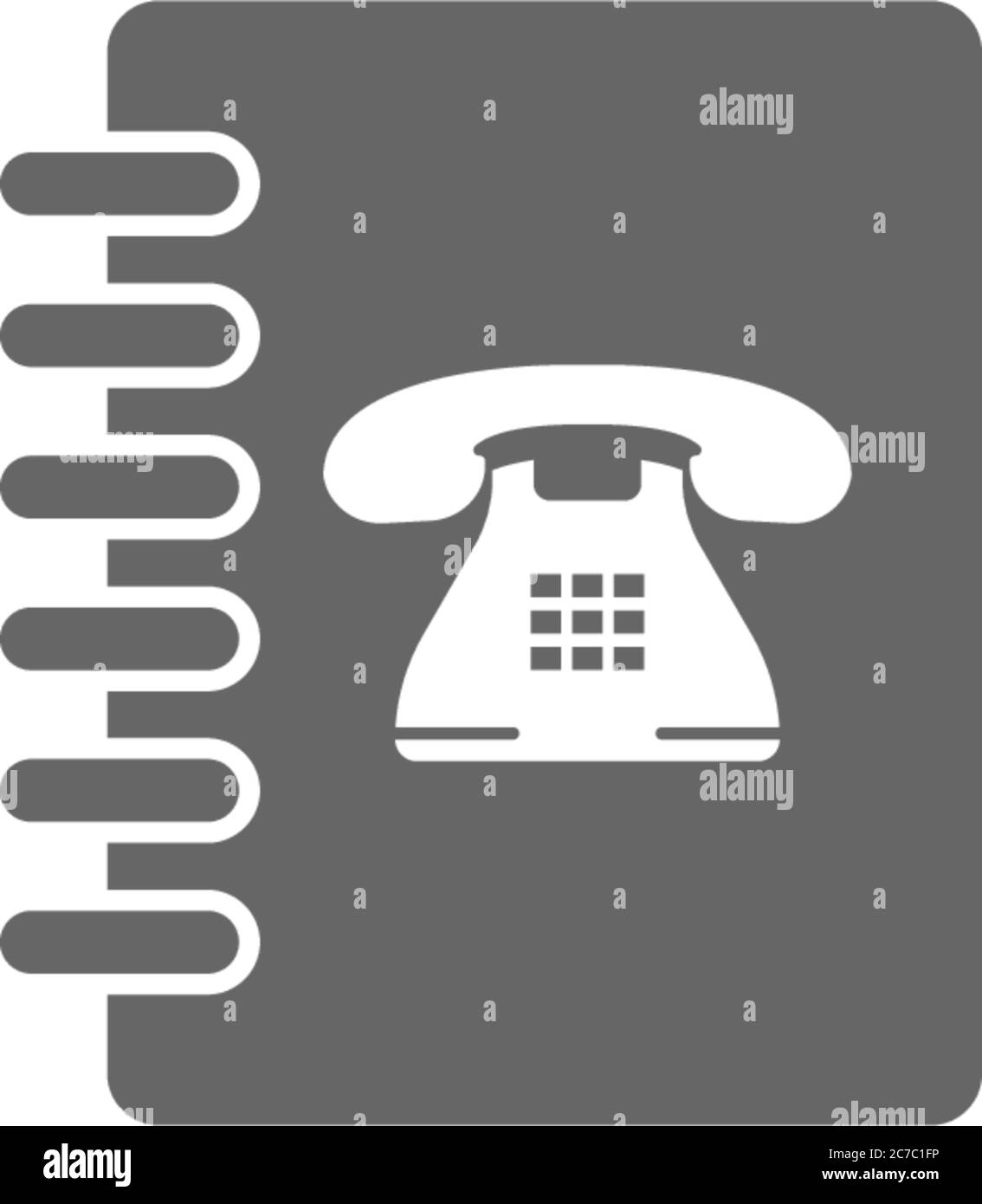 Phone book icon logo vector template illustration Stock Vector Image ...