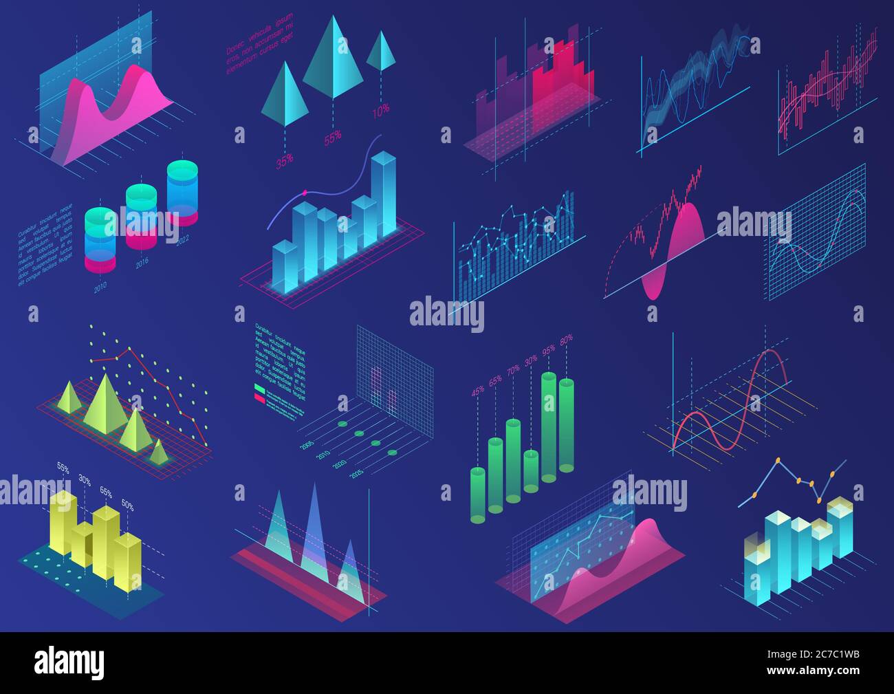 3d data collection Stock Vector Images - Alamy