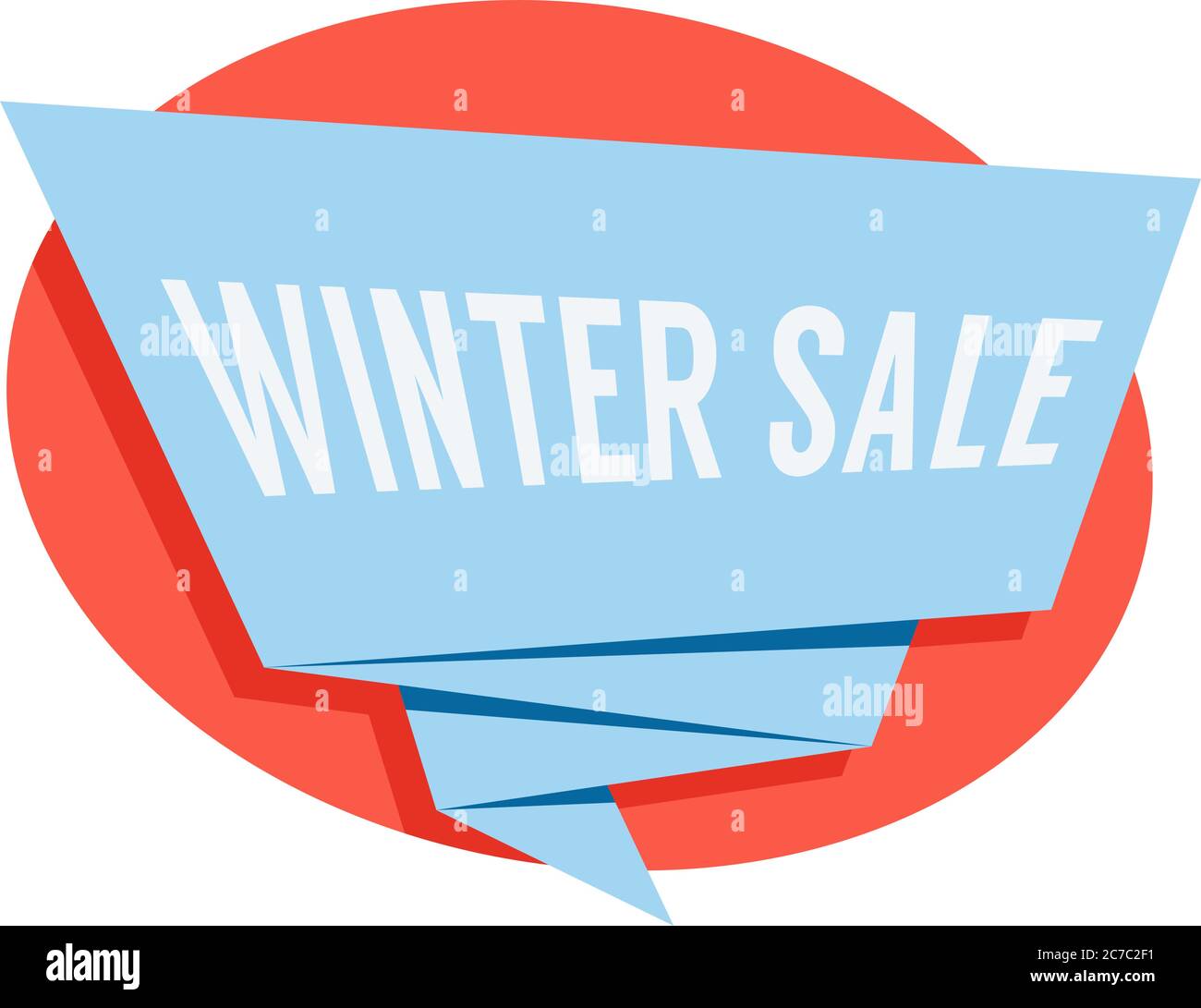 winter sale color label isolated on white Stock Vector Image & Art - Alamy