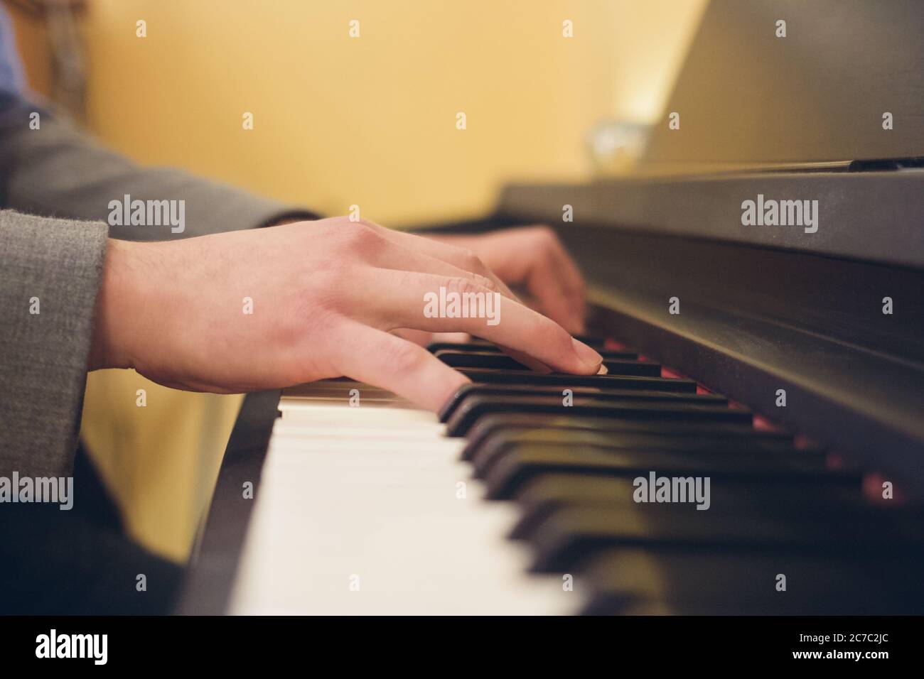 Hand playing piano drawing hi-res stock photography and images - Alamy