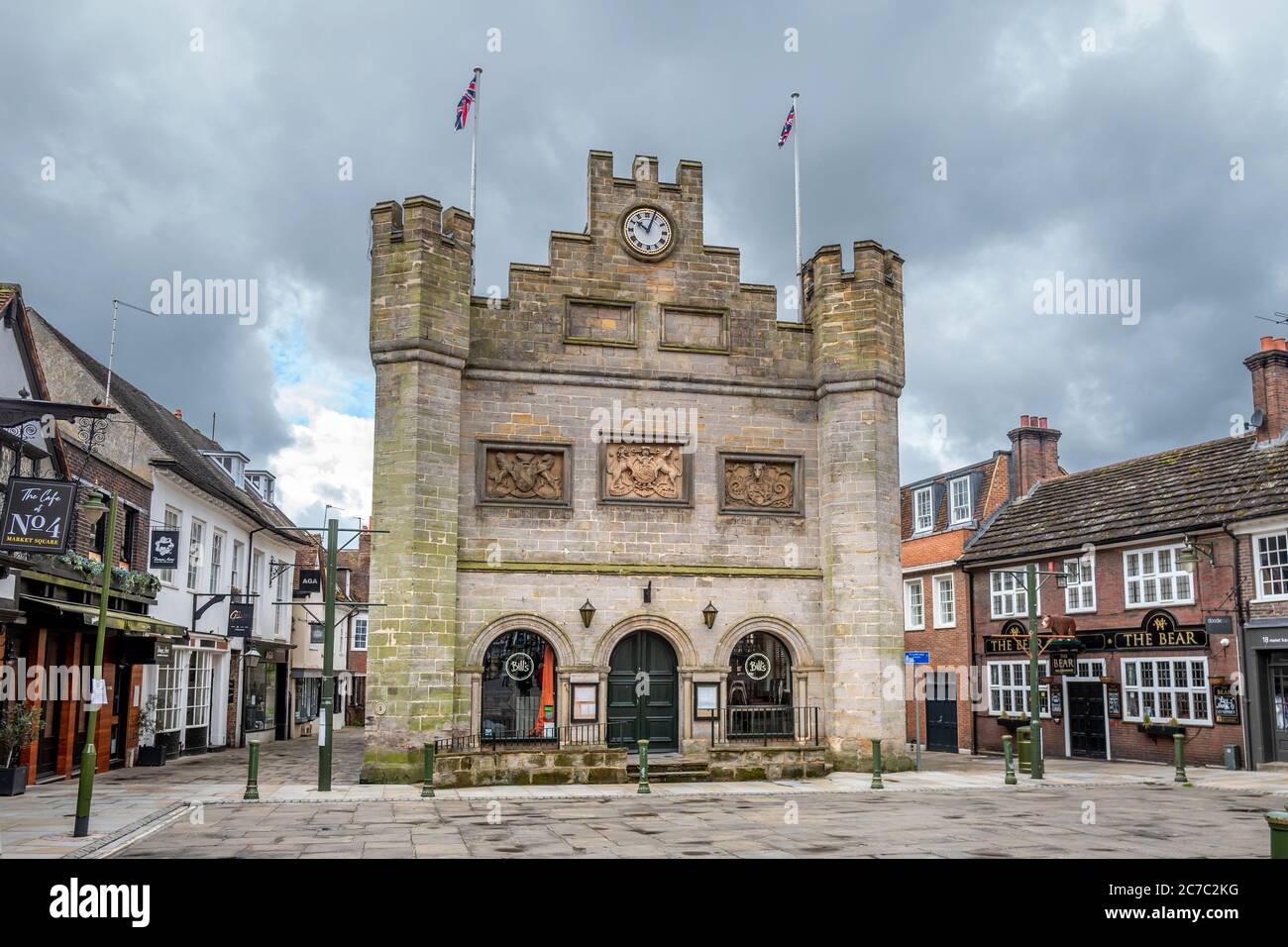 Horsham UK: The Old Town Hall Stock Photo - Alamy