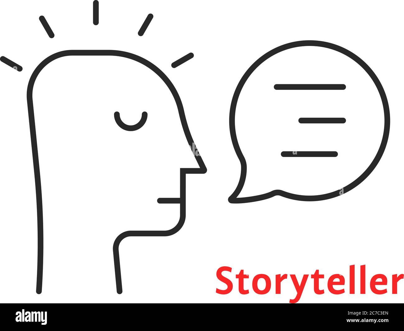 Imagination icon simple line Stock Vector Images - Alamy