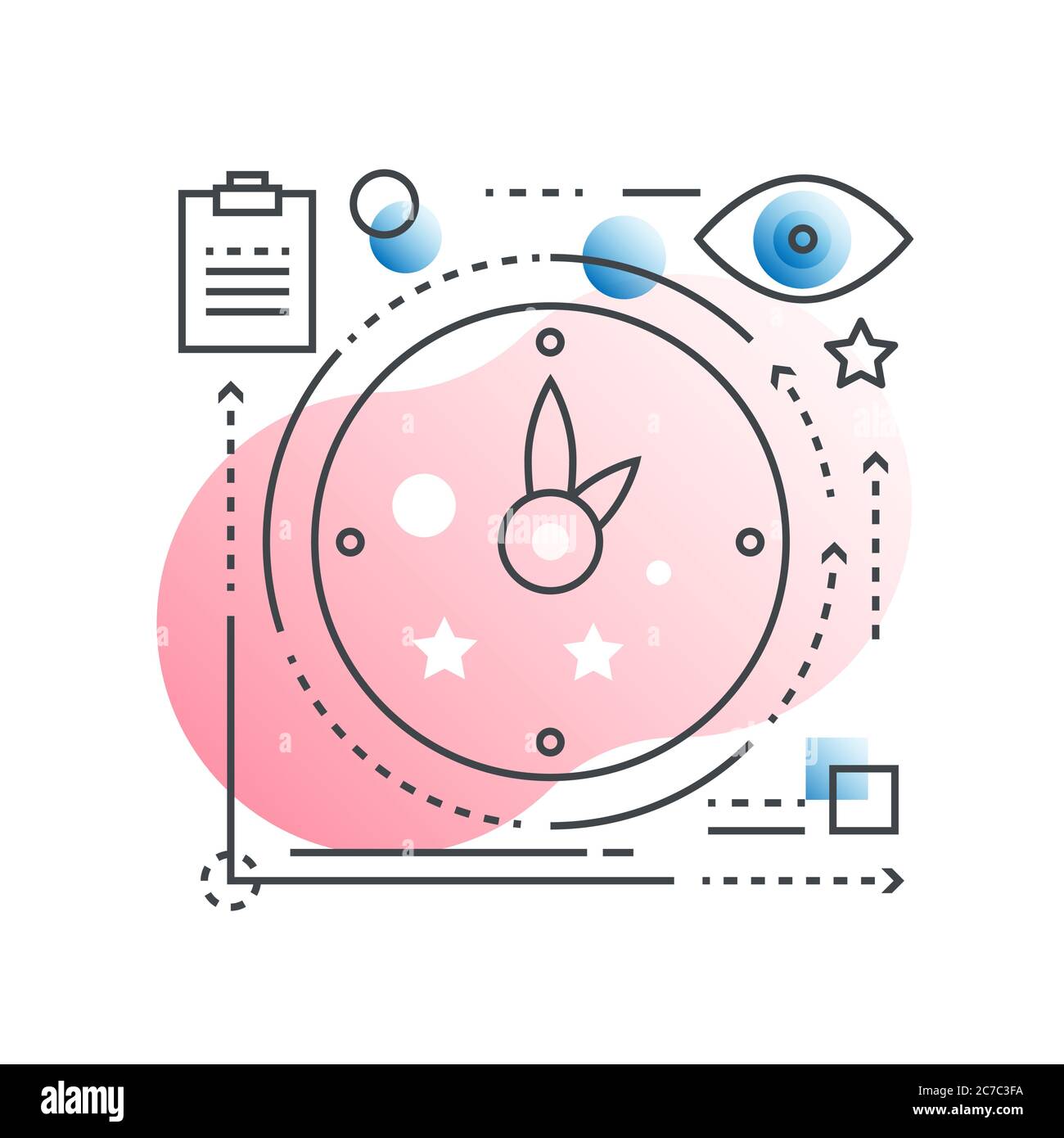 Time management color icon Cut Out Stock Images & Pictures - Alamy