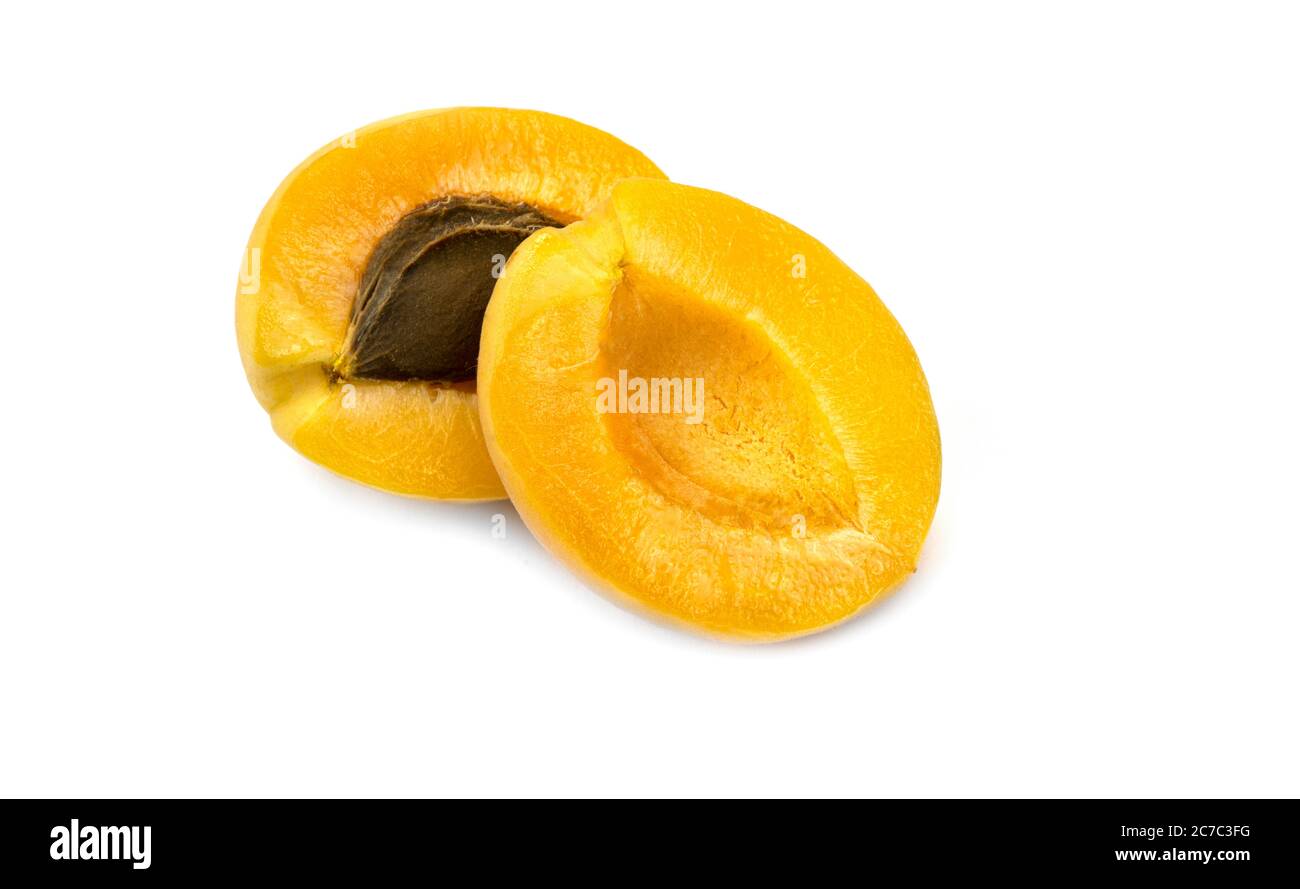 Apricot on white hi-res stock photography and images - Alamy