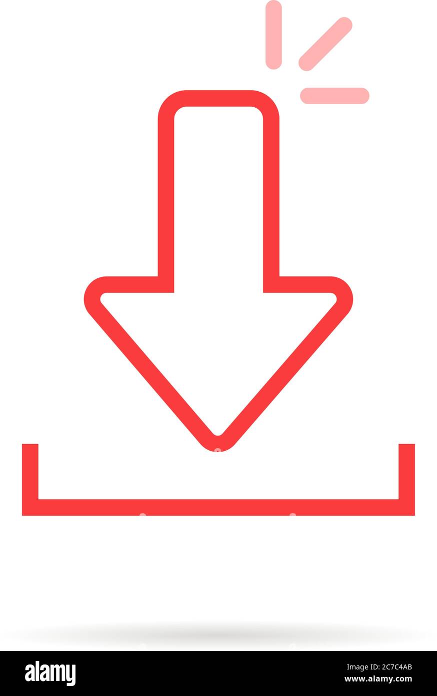 red app loading logo isolated on white Stock Vector Image & Art - Alamy