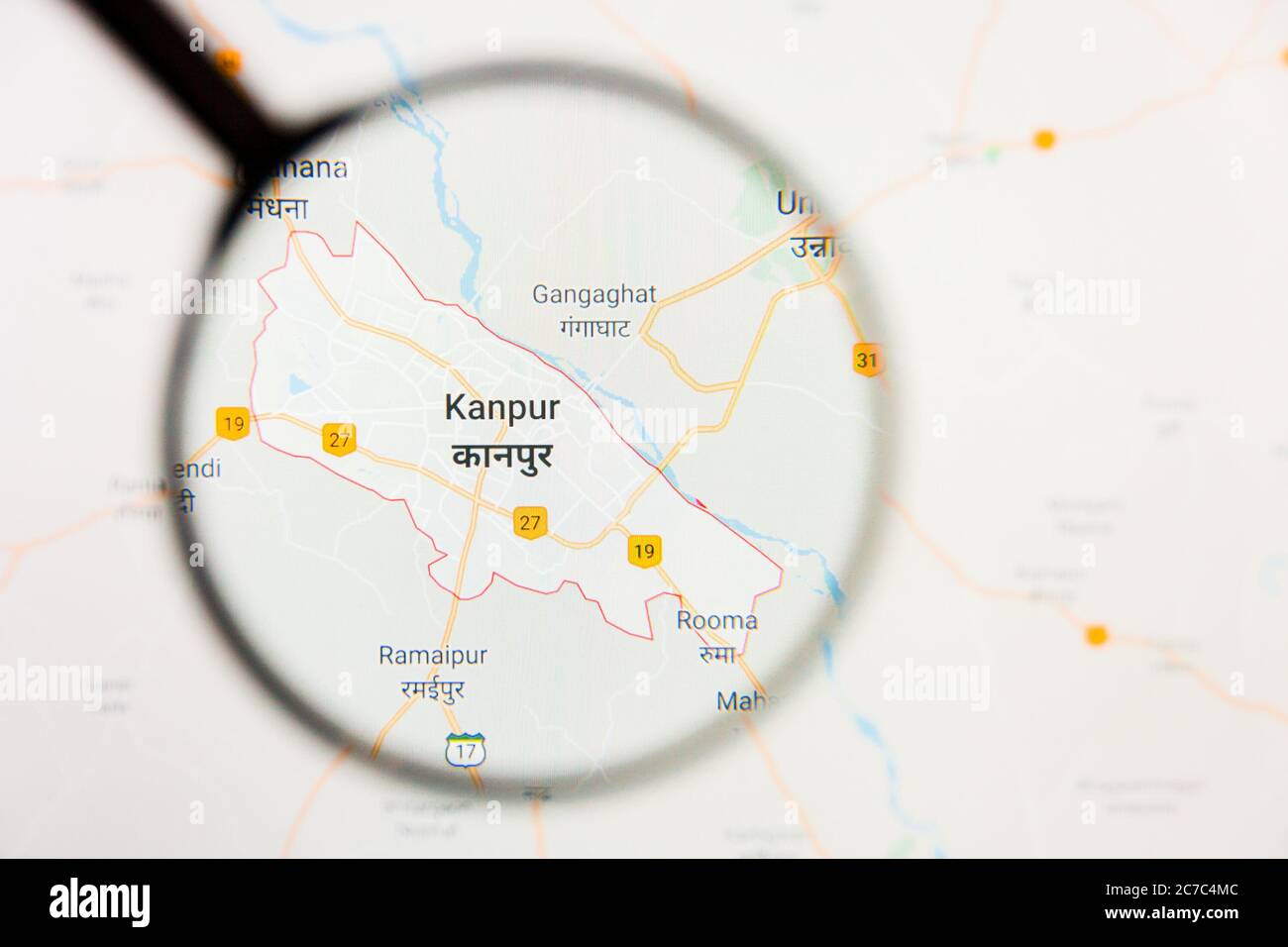 Map of kanpur hi-res stock photography and images - Alamy
