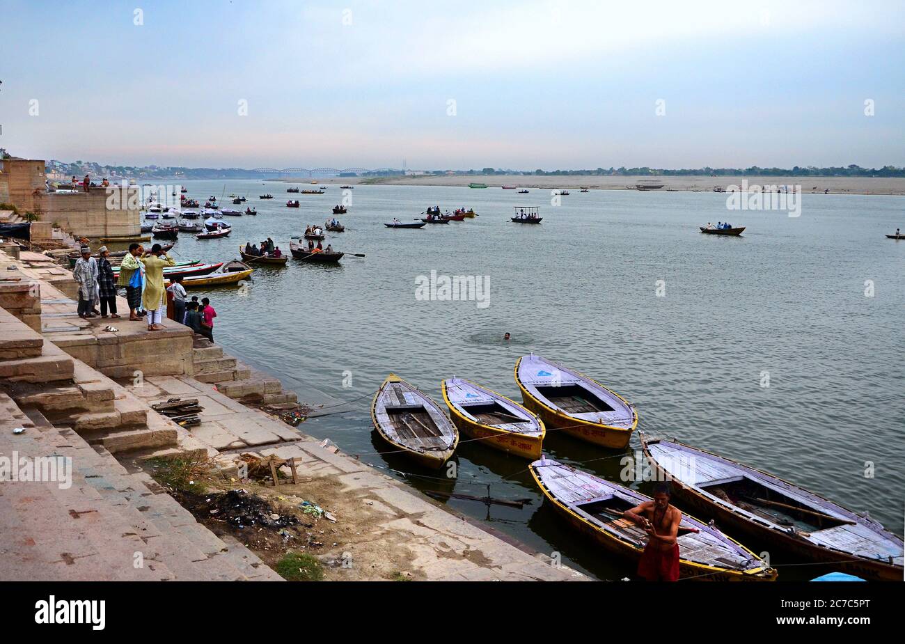 Ghats in Varanasi are riverfront steps leading to the banks of the ...