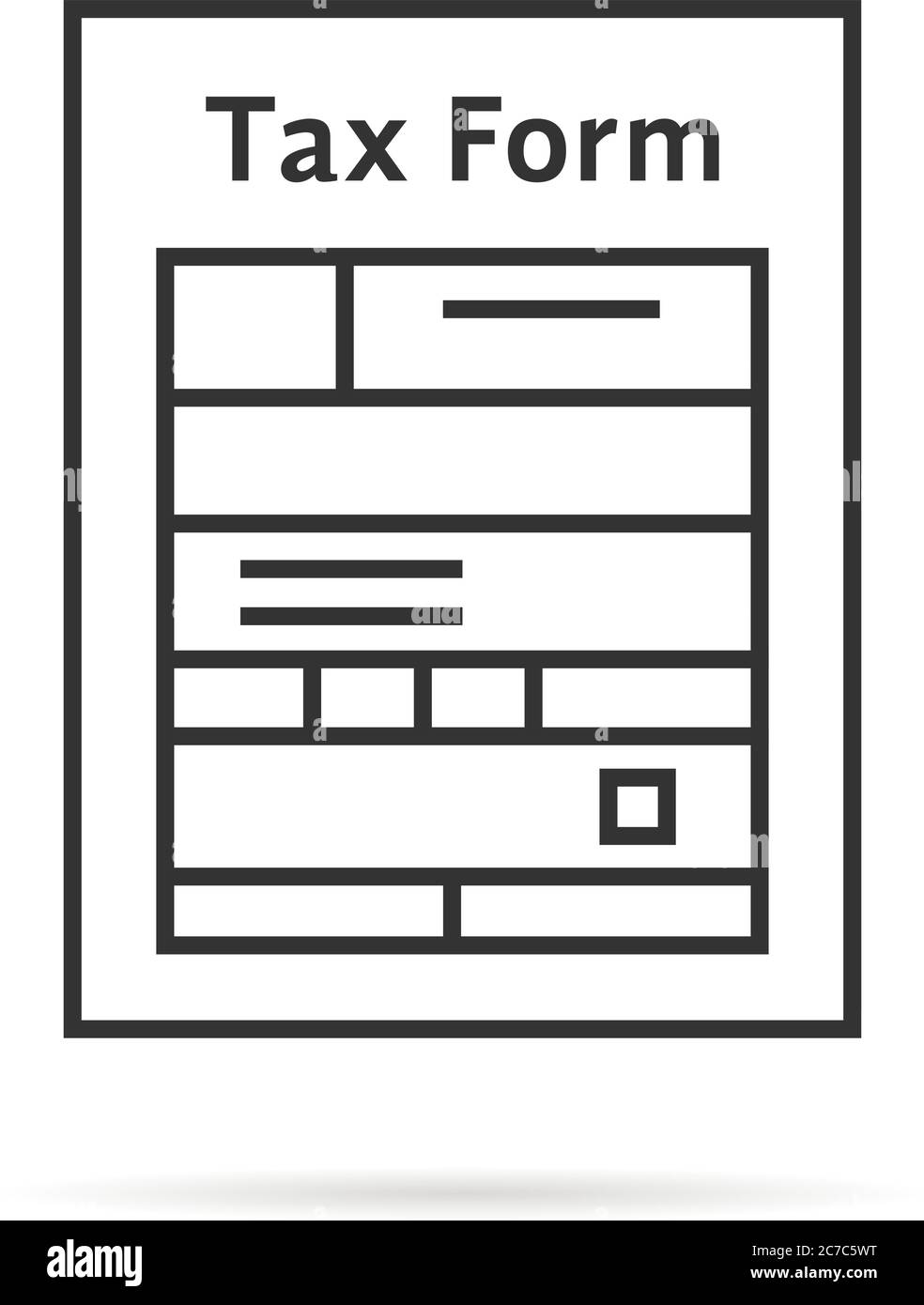 Blank Tax Form Clipart
