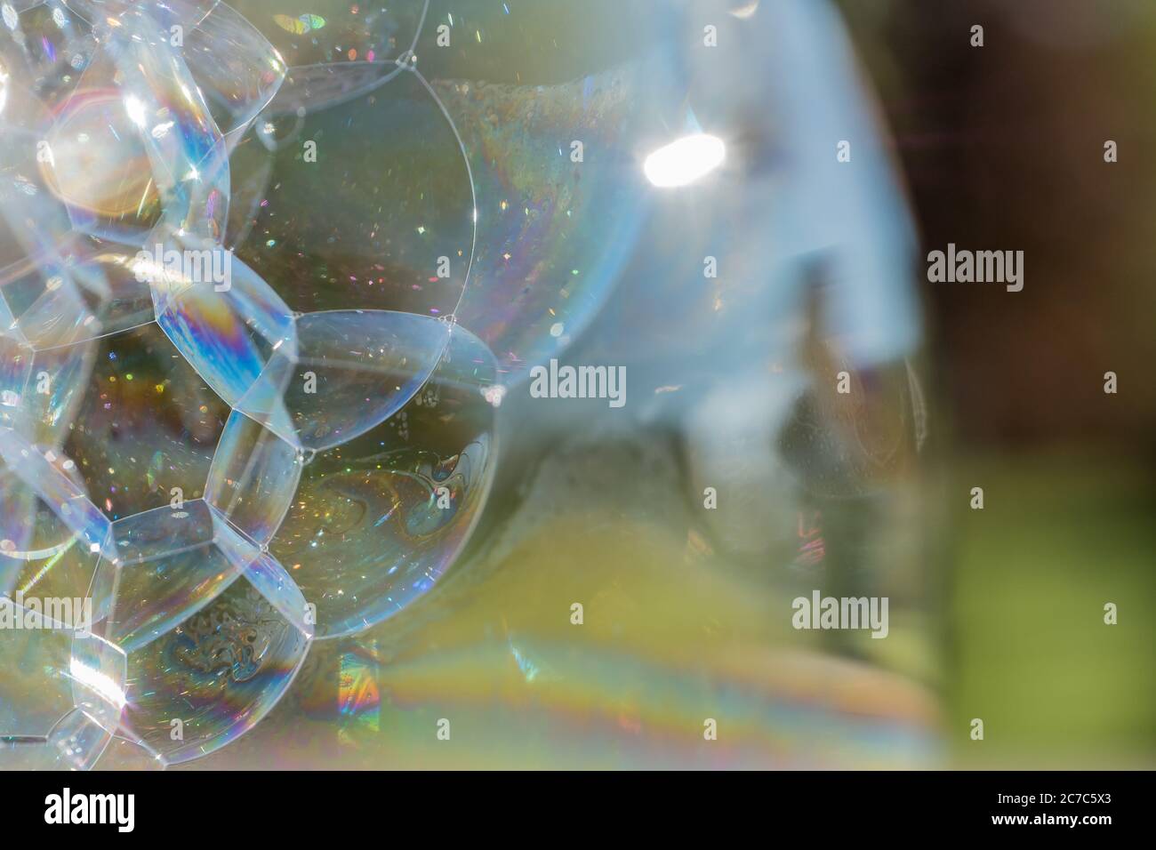 Beautiful macro photography of soap bubbles Stock Photo - Alamy
