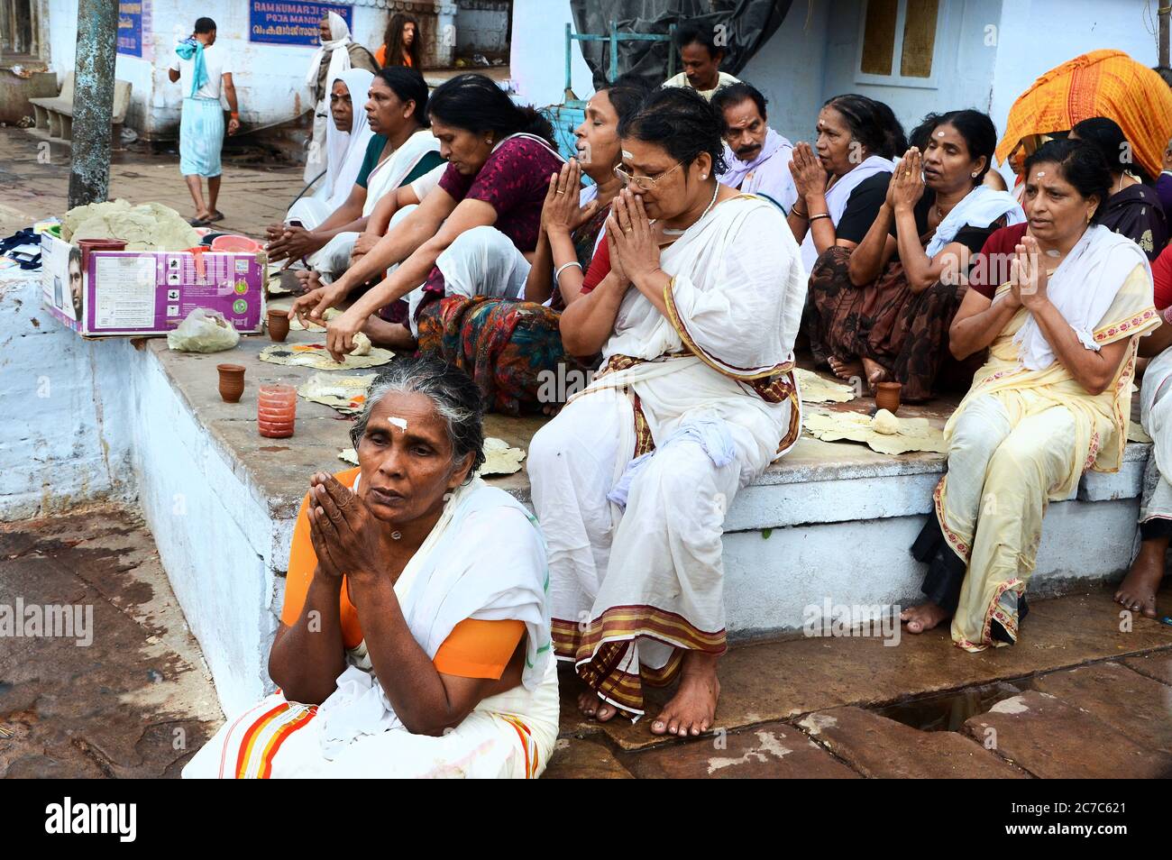 Ghats in Varanasi are riverfront steps leading to the banks of the ...