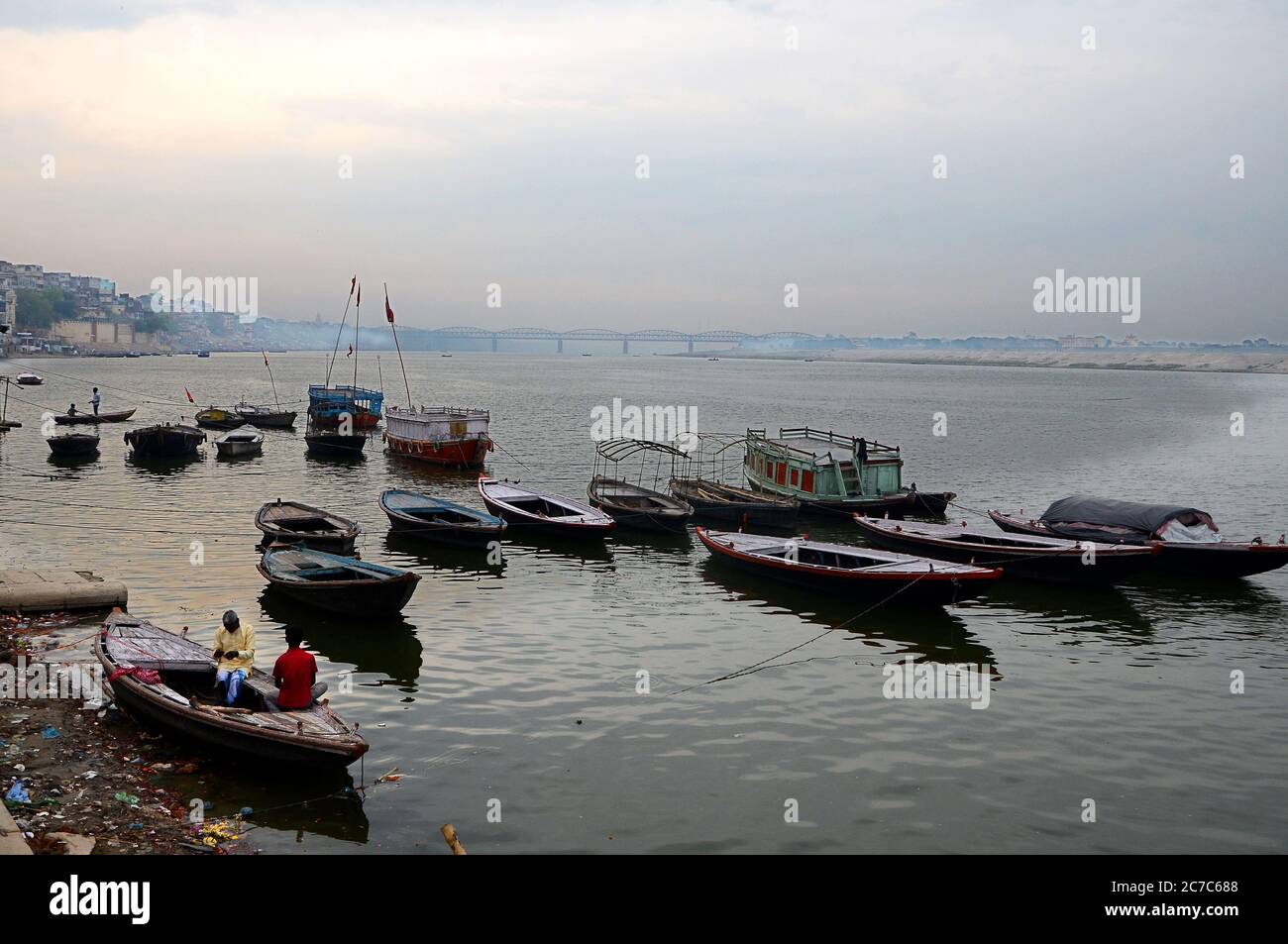 Ghats in Varanasi are riverfront steps leading to the banks of the ...