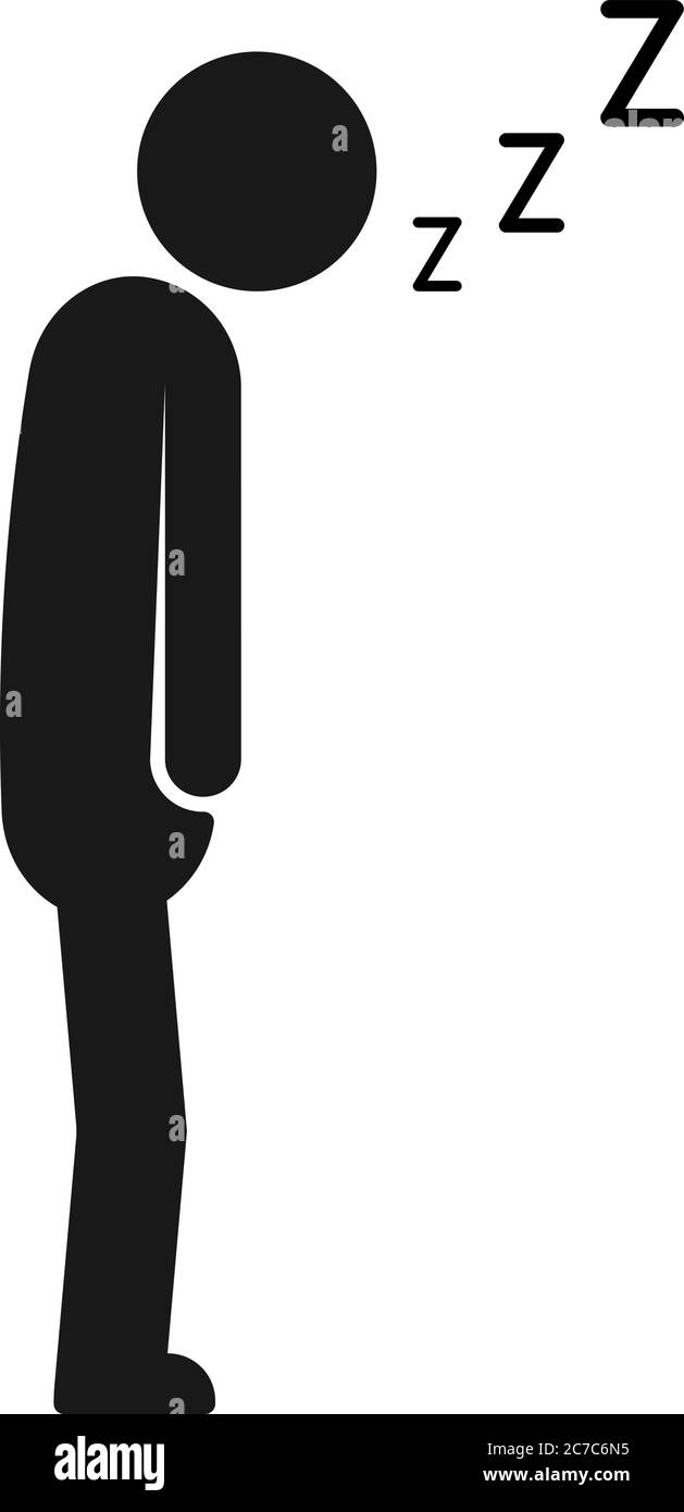 Night man tired sleeping Stock Vector Images - Alamy