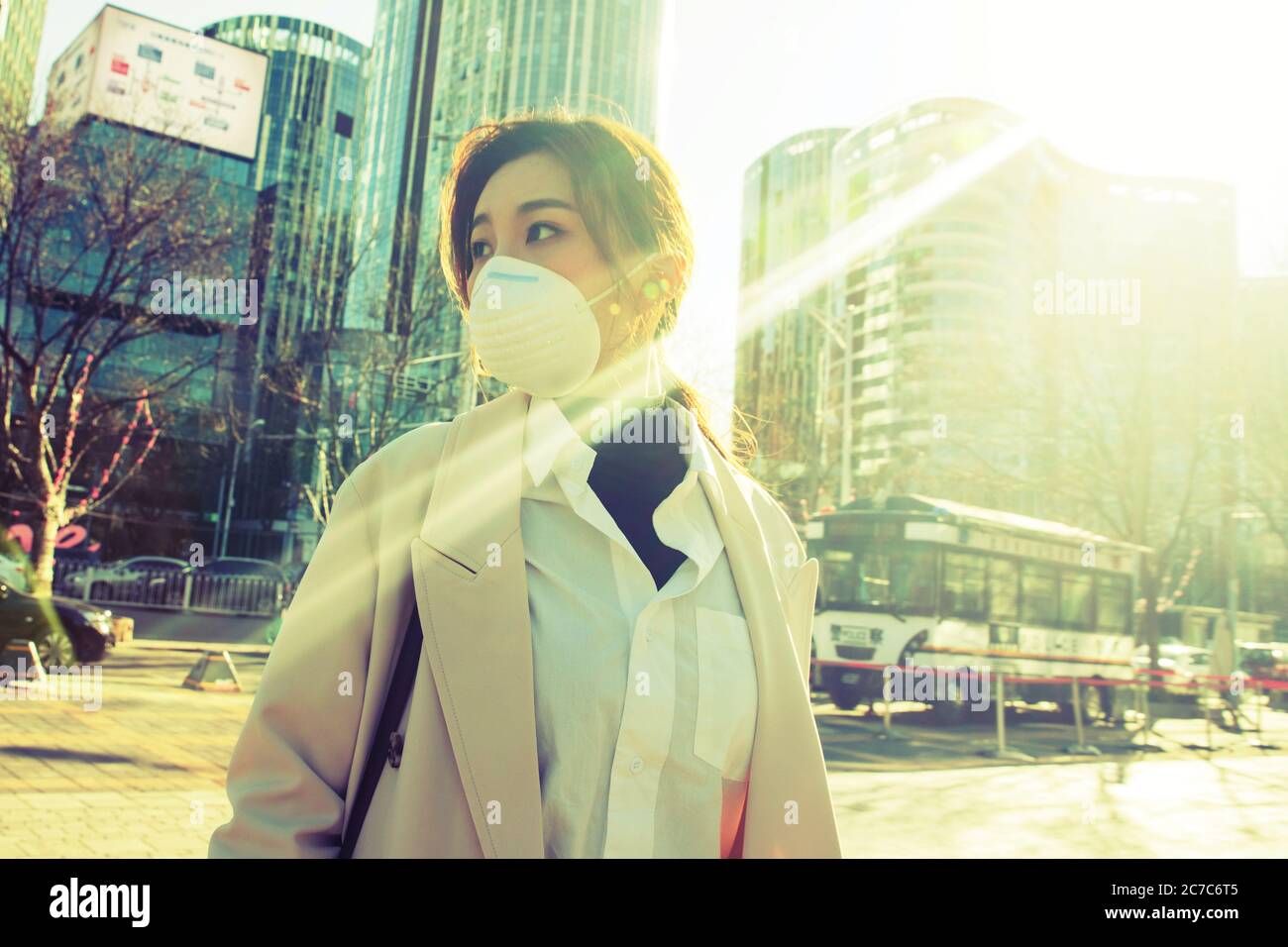 China people mask walk hi-res stock photography and images - Alamy