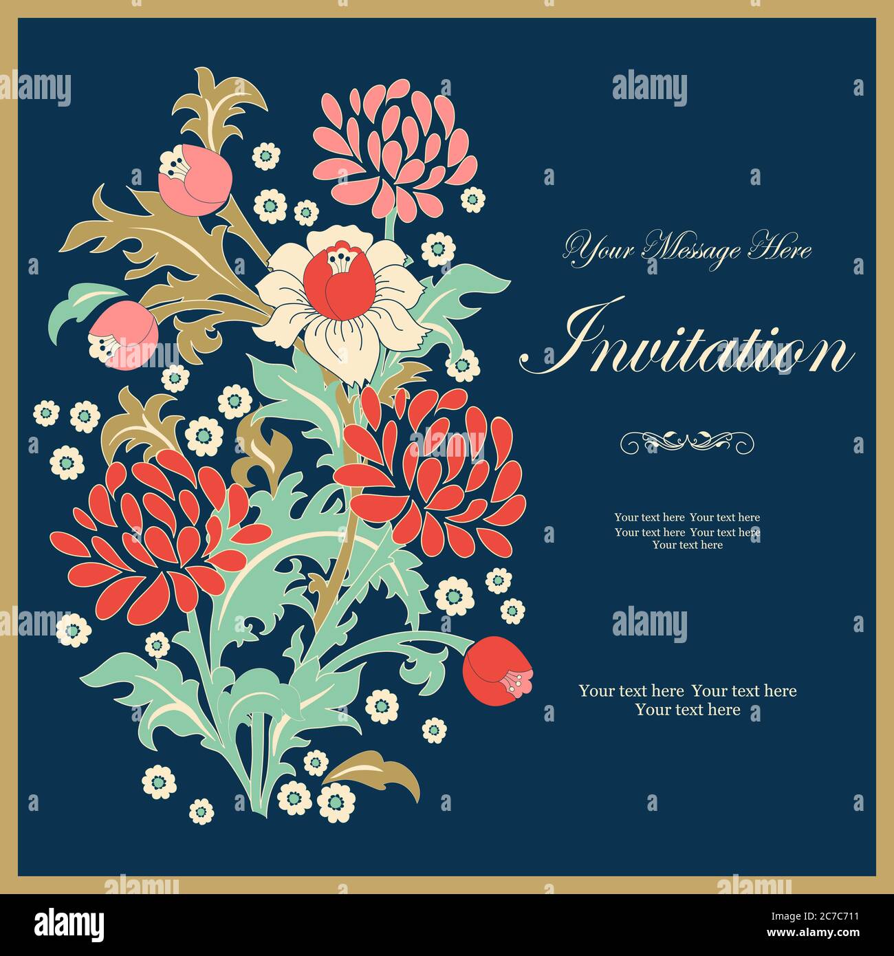 Template greeting card, invitation and advertising banner, brochure ...