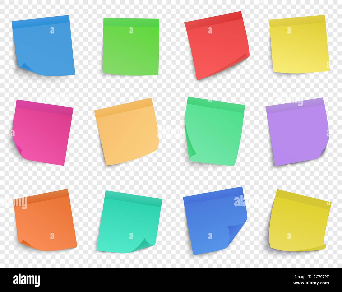 Post it pin note. Paper memo notes, sticky business remind paper sheets ...