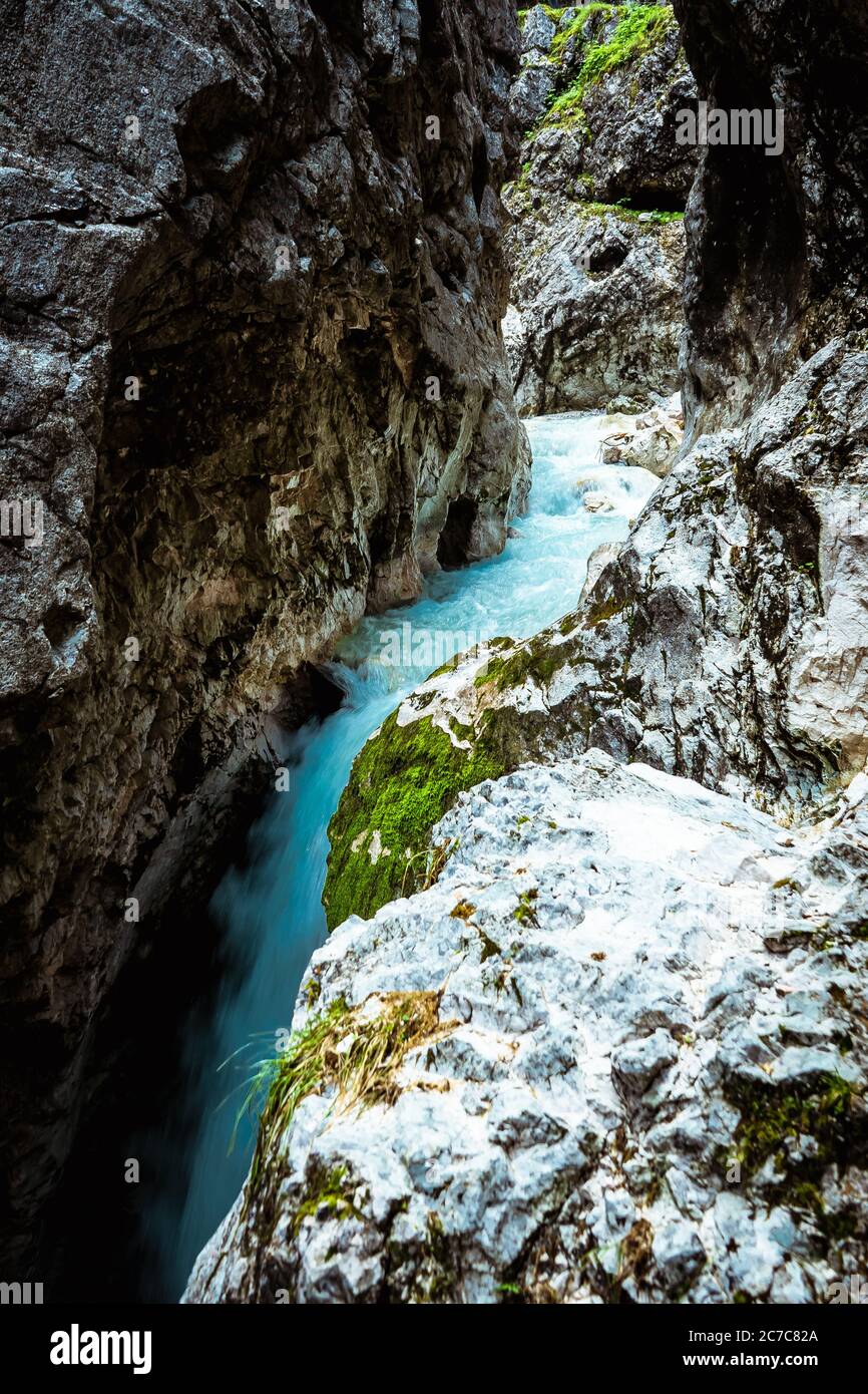 Stream river water cave flow hi-res stock photography and images - Alamy