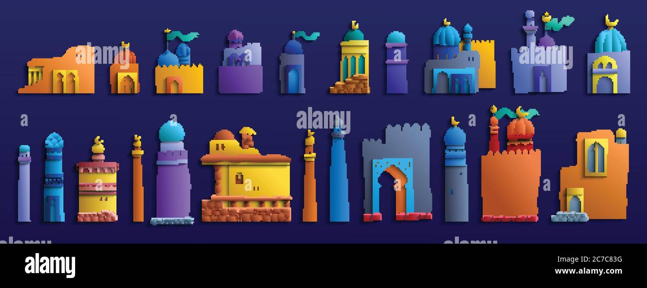 Vector east cartoon buildings Stock Vector Image & Art - Alamy