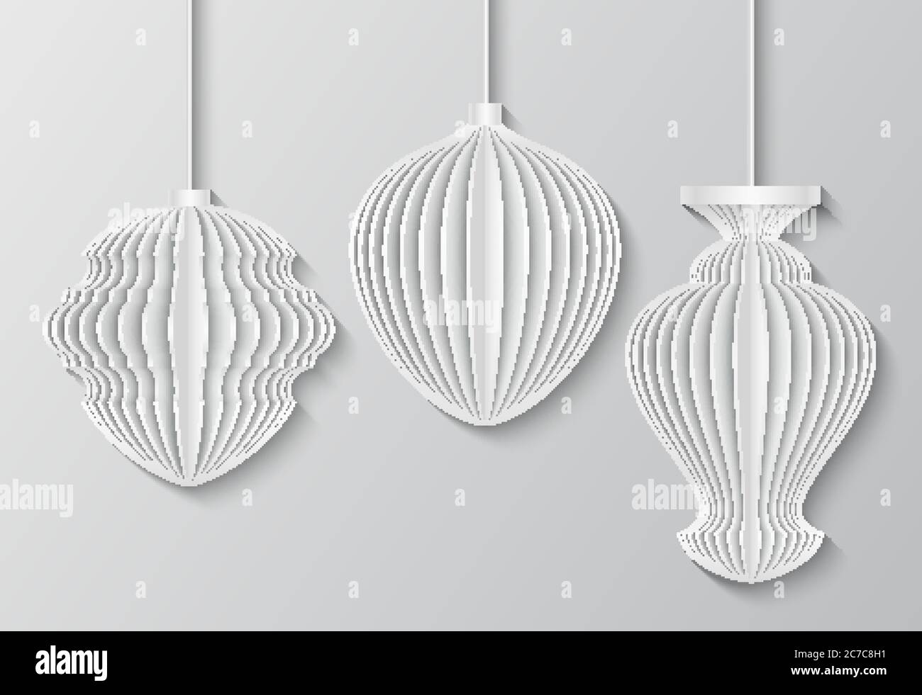 Vector paper cut form modern illustration Stock Vector Image & Art - Alamy