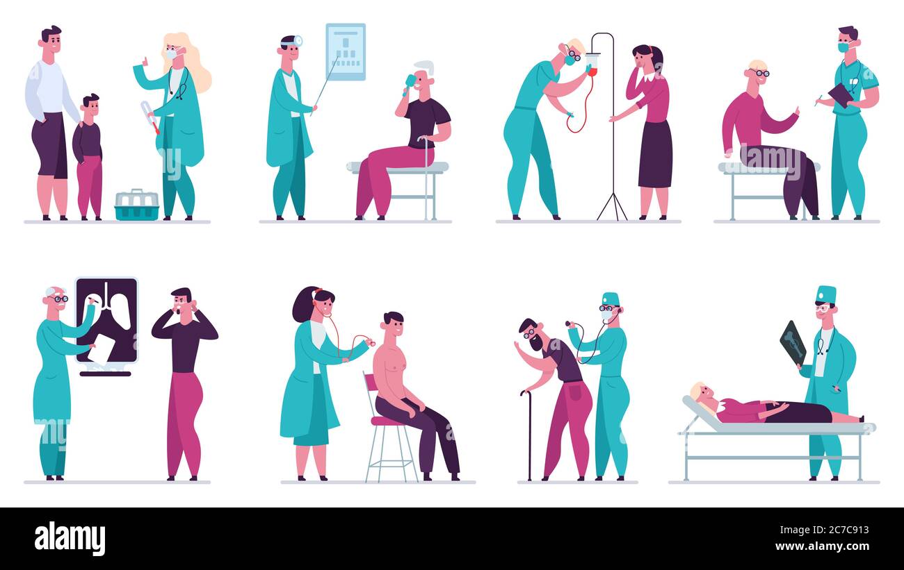 Doctor medical appointment. Medical check up, hospital health care ...