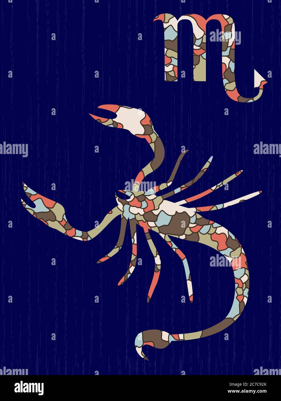 Horoscope symbols on blue Stock Vector Images - Alamy