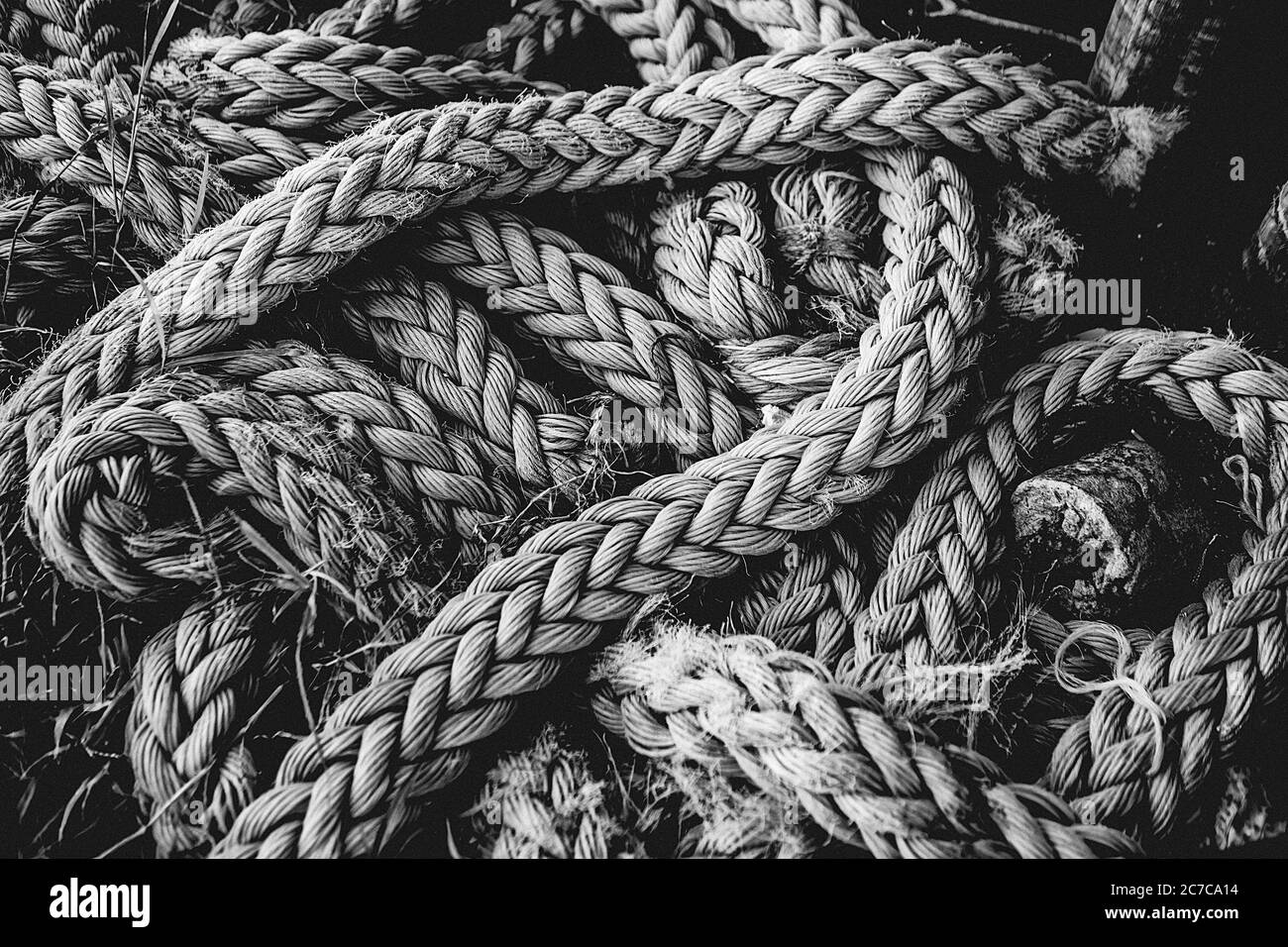 Tangled knot Black and White Stock Photos & Images - Alamy