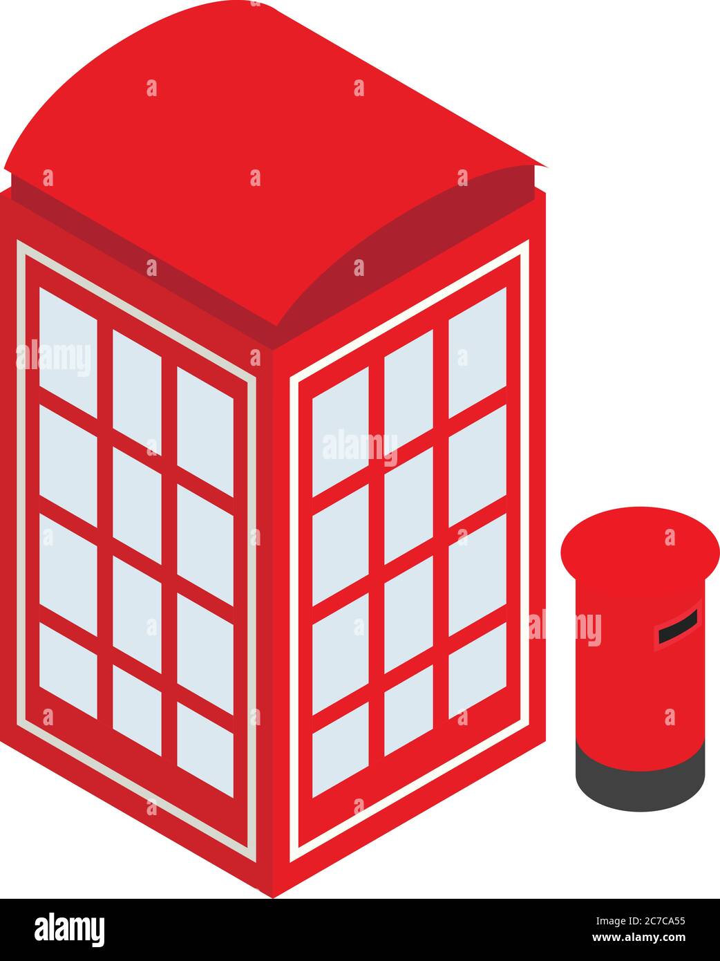 Vector icon isometric building mail hi-res stock photography and images ...