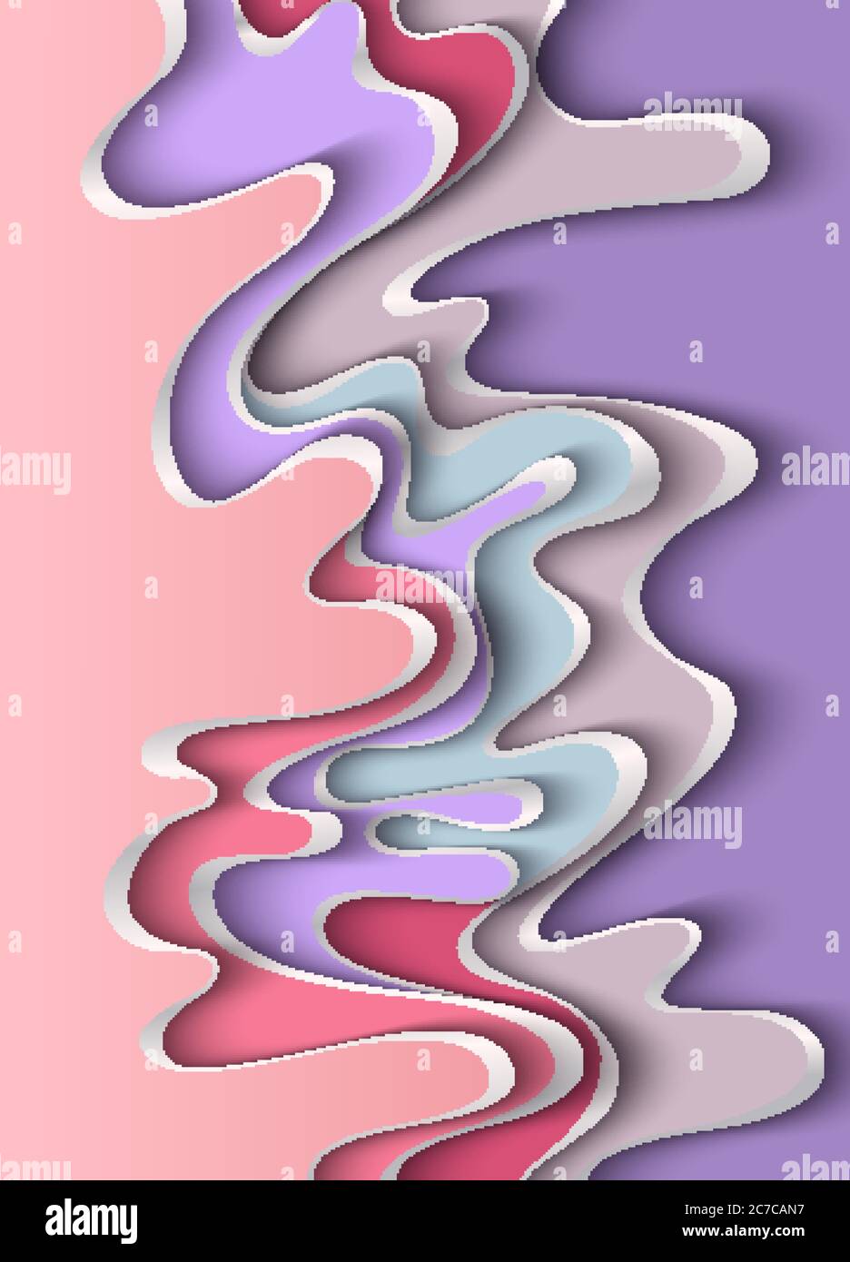 Vector paper cut waves modern background Stock Vector Image & Art - Alamy