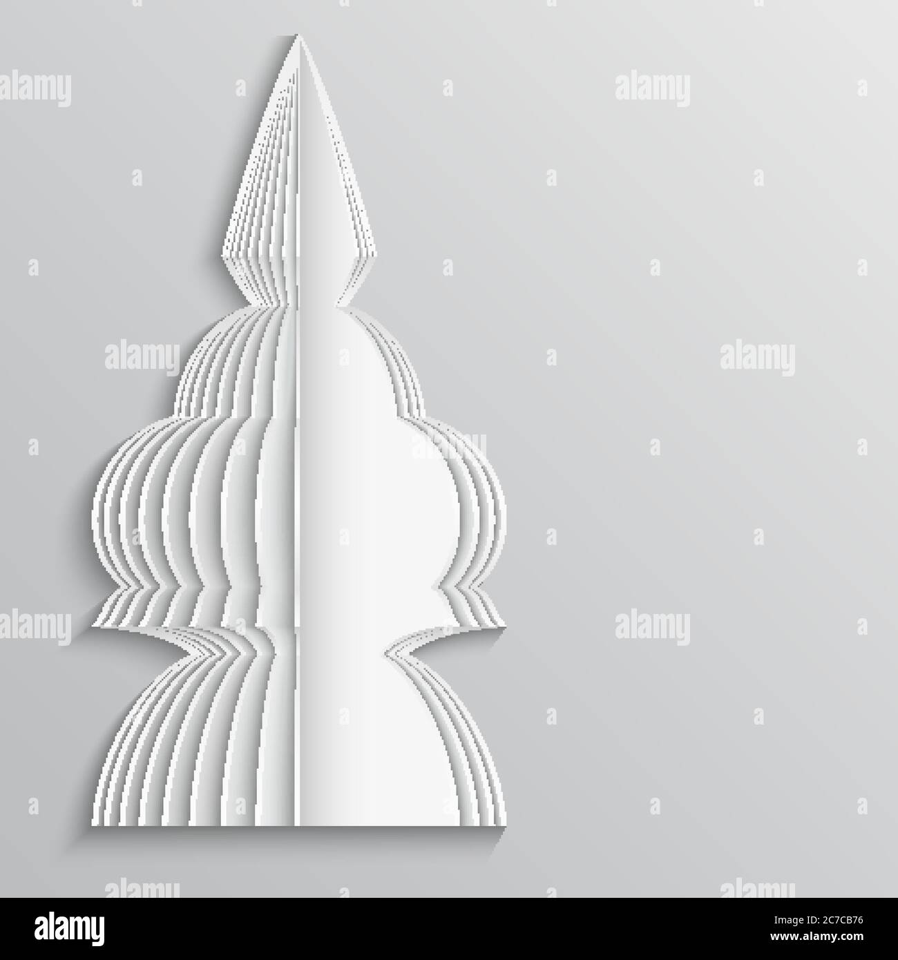 Vector paper cut form modern illustration Stock Vector Image & Art - Alamy
