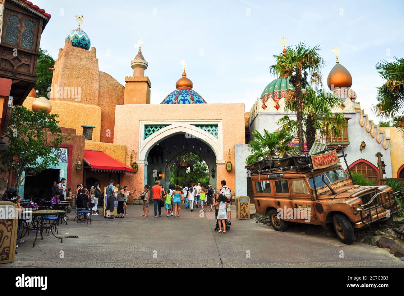 Paris, FRANCE, July 19, 2010: A view of the entertainment center ...