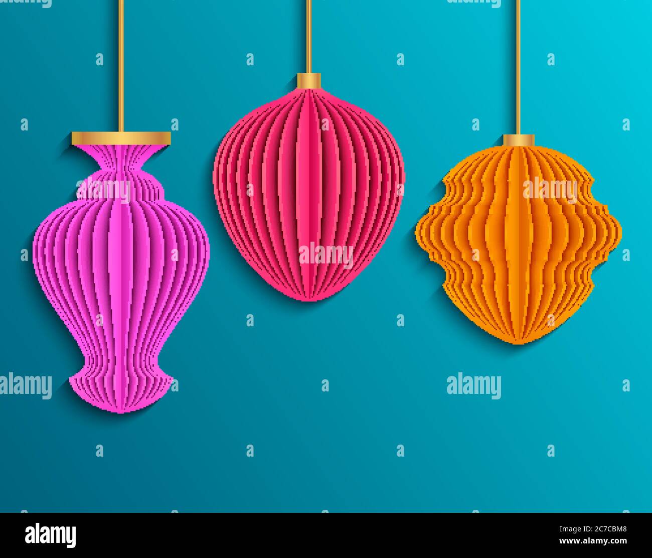 Vector paper cut form modern illustration Stock Vector Image & Art - Alamy