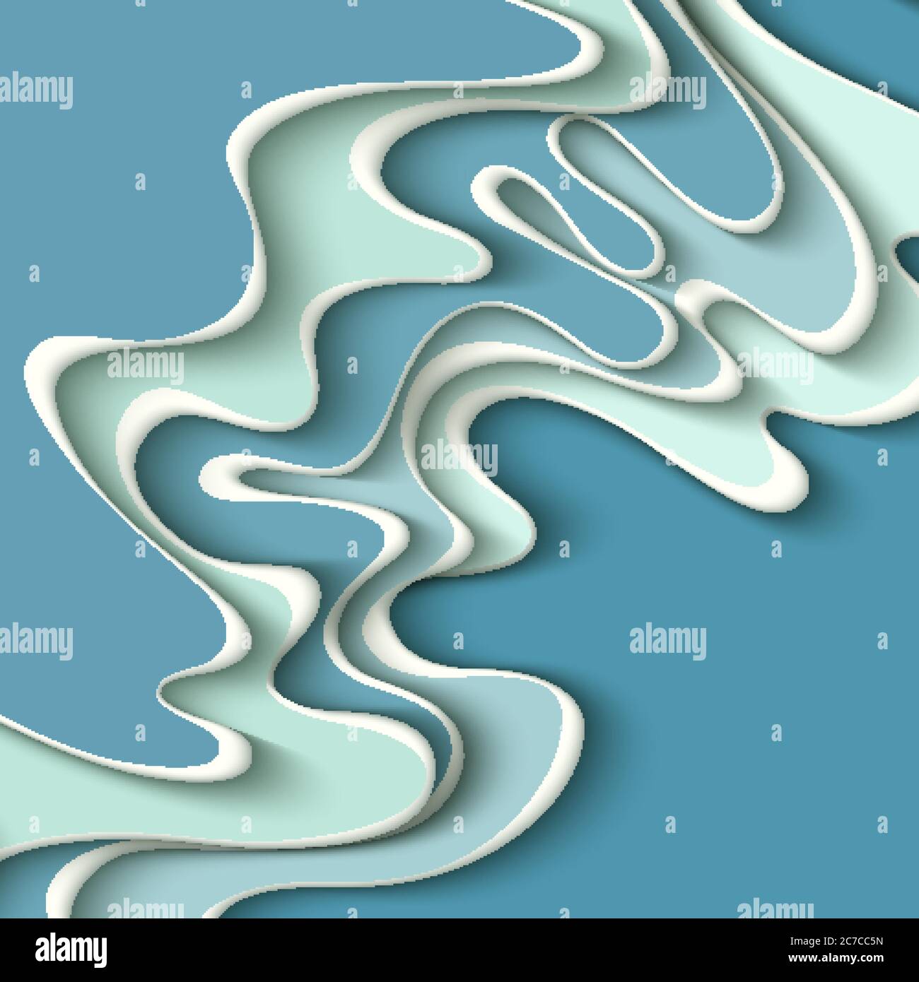 Vector paper cut waves modern background Stock Vector Image & Art - Alamy