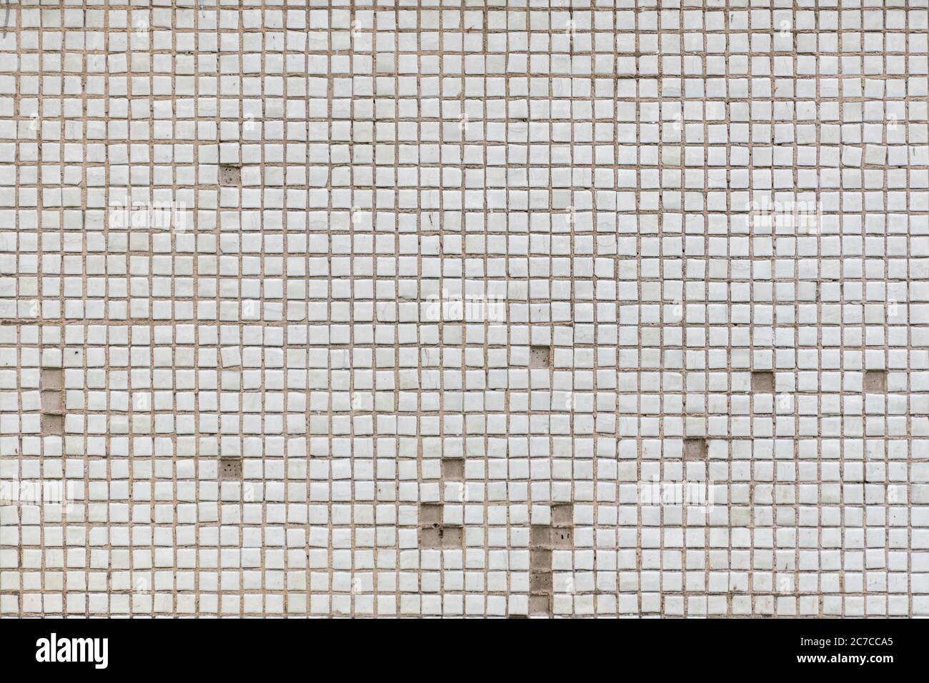 Old white square tile with embossed squares Stock Photo - Alamy