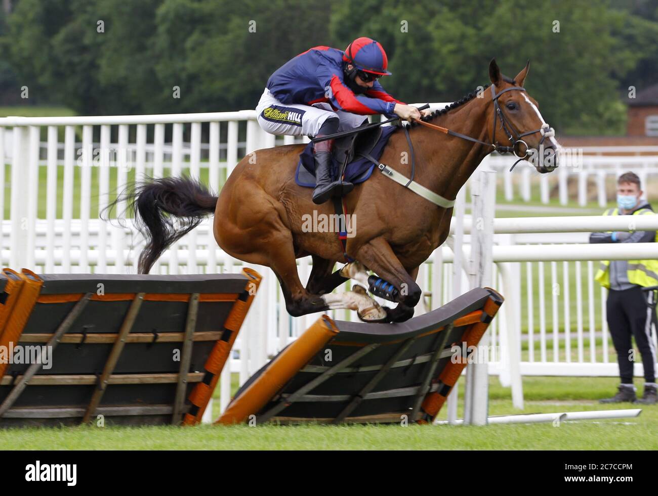Captain Tom Cat and jockey Sam Twiston-Davies win the Sky Sports Racing ...
