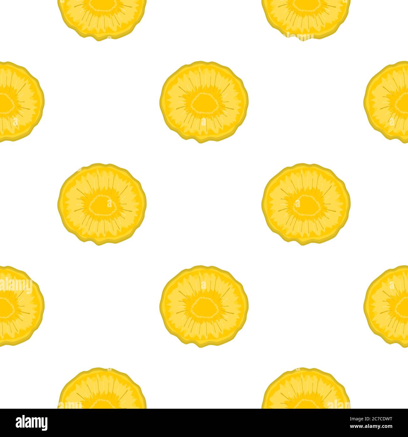 Illustration on theme big colored seamless pineapple, bright fruit ...