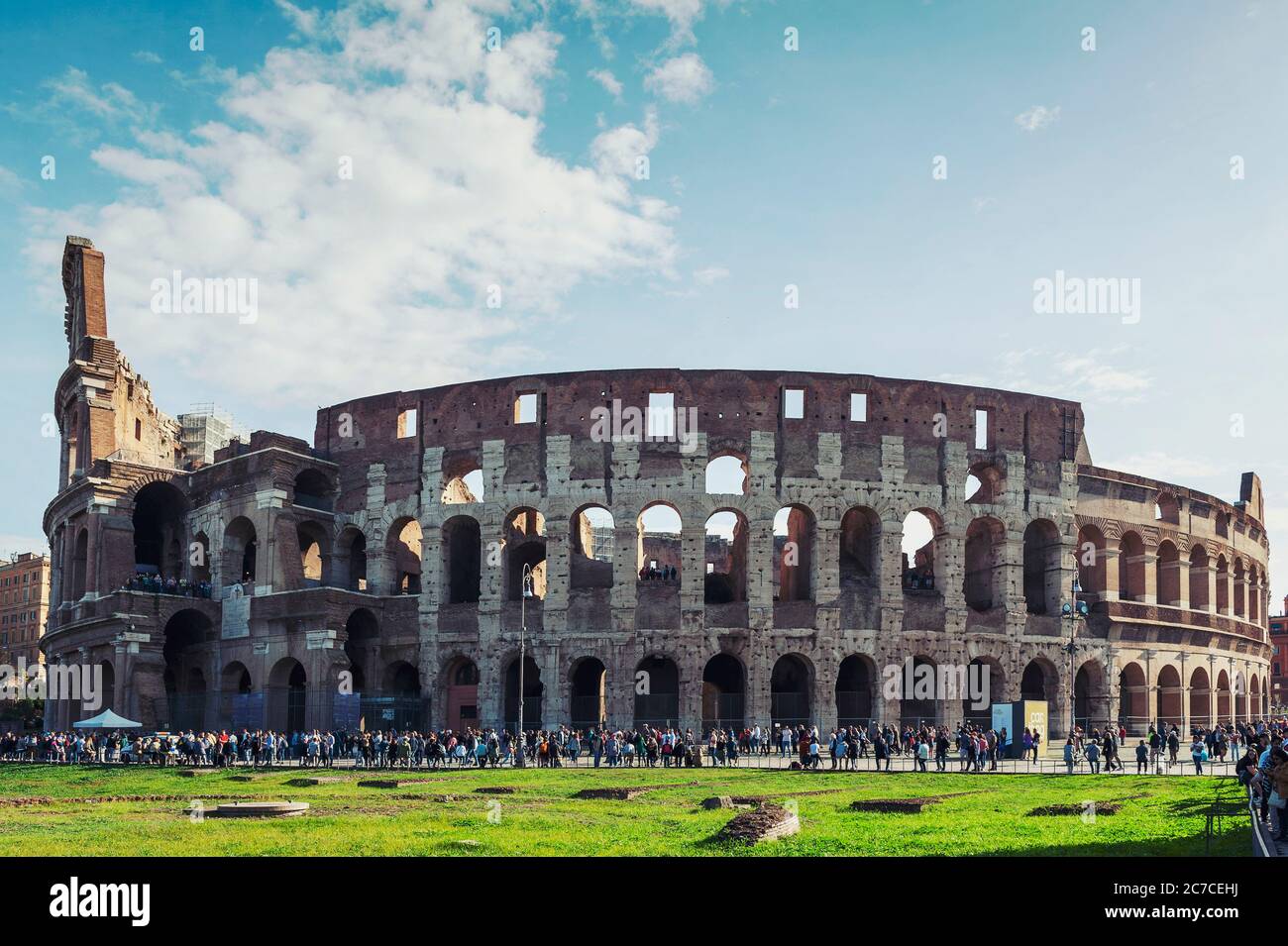 Colosseum (Coliseum) or Flavian Amphitheatre, largest Roman ...