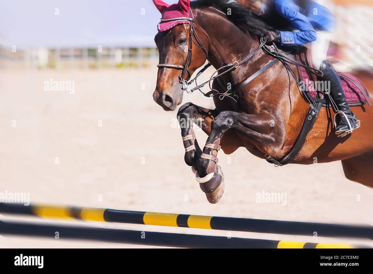 He jumps barrier hi-res stock photography and images - Alamy