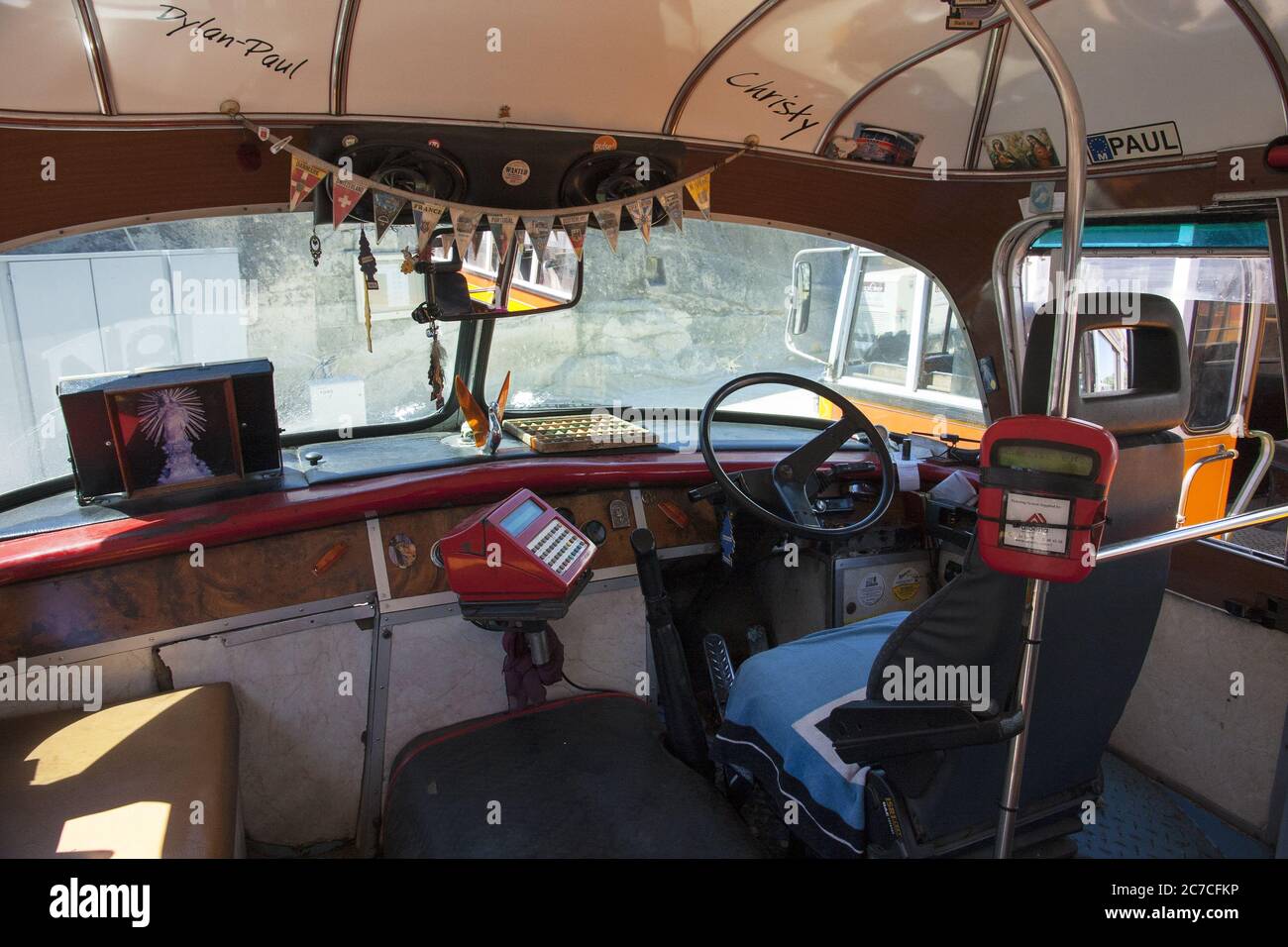 Bus decorations, Malta Stock Photo - Alamy