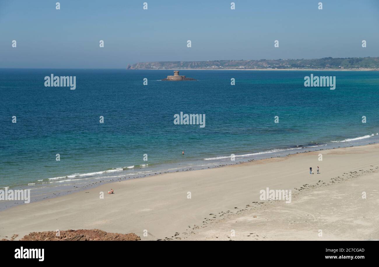St. Quen's bay, Jersey, Channel Islands, UK Stock Photo - Alamy