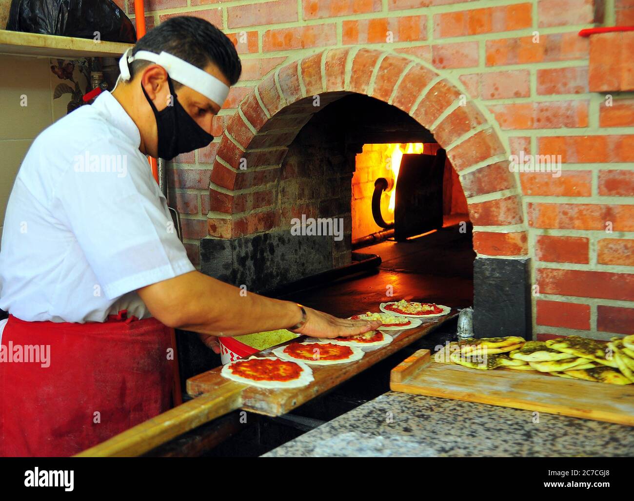 Baker makes pies hi-res stock photography and images - Alamy