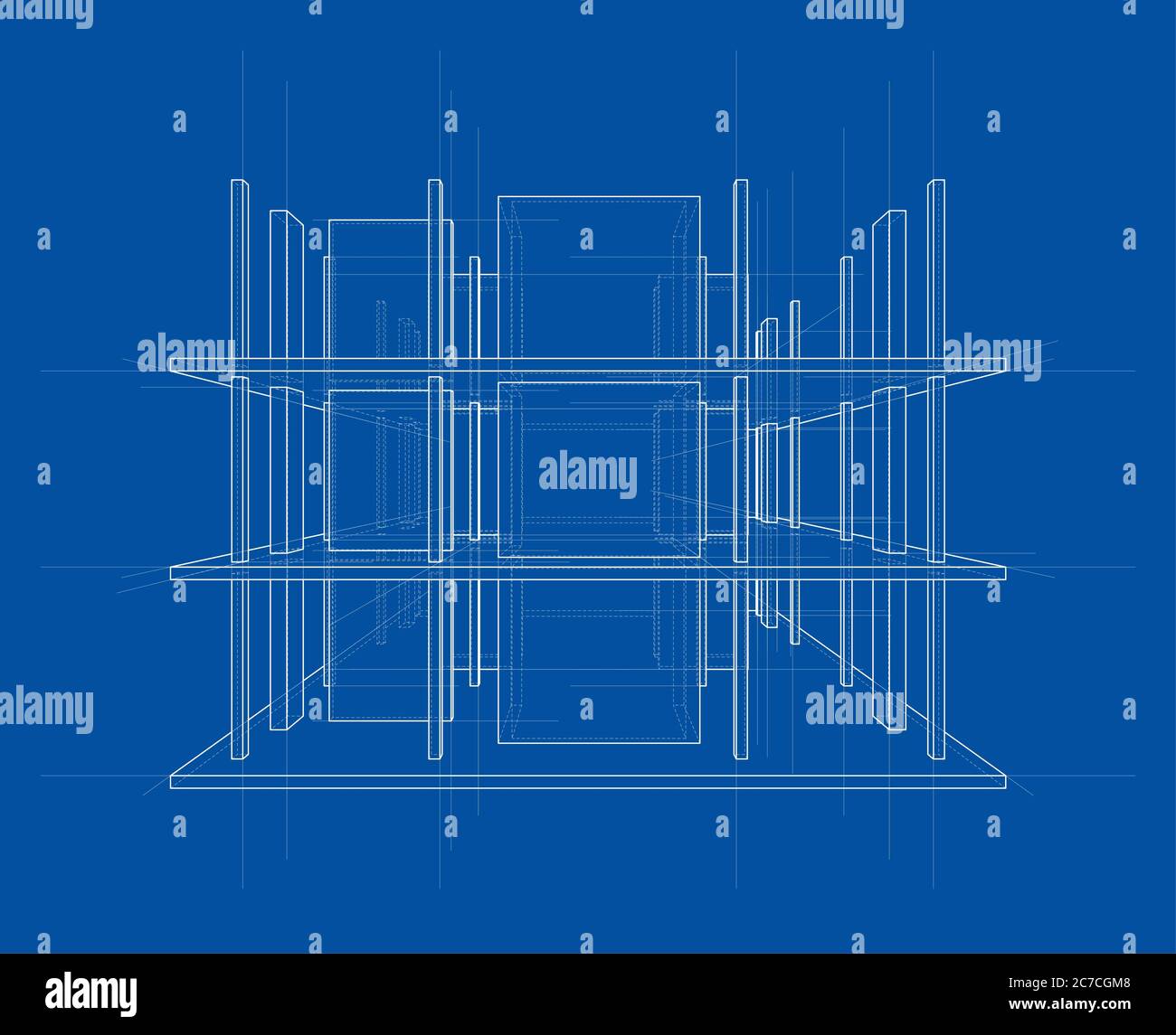 Drawing of a house under construction Stock Photo - Alamy