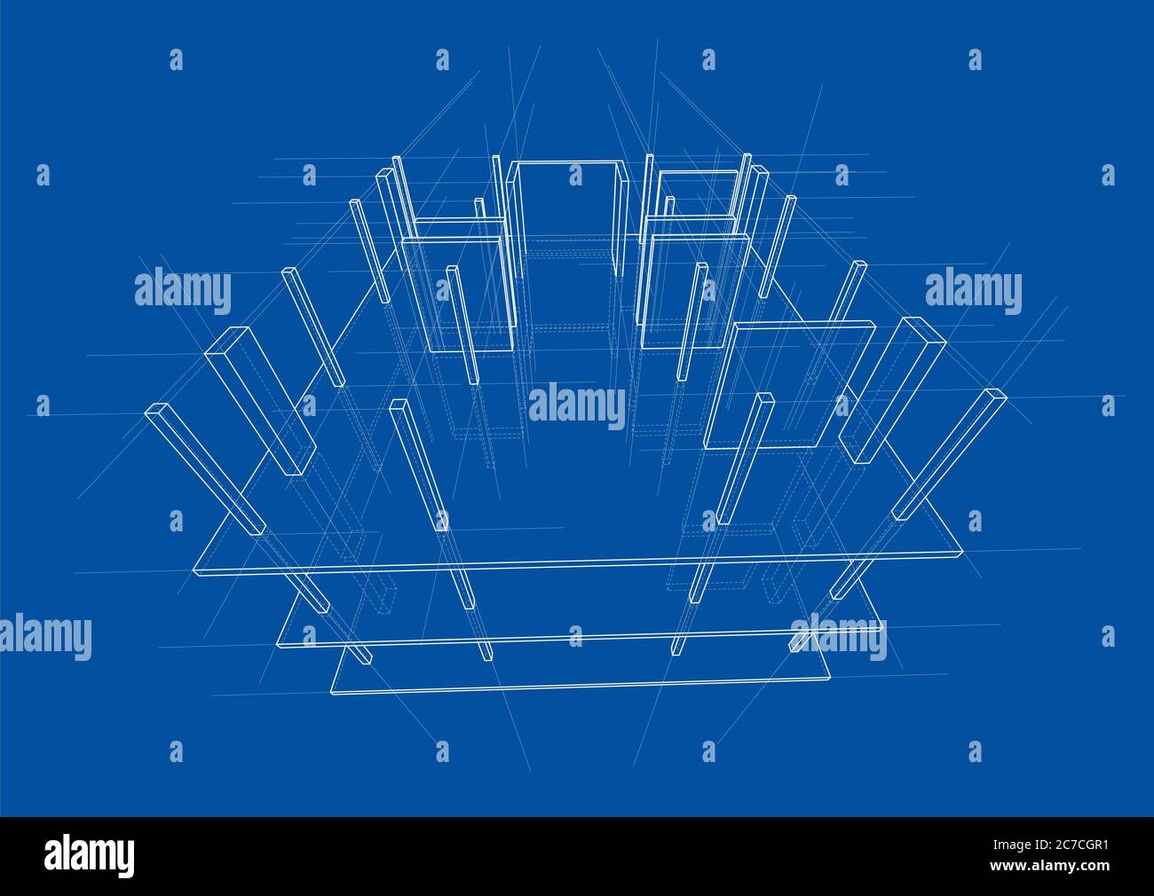 Drawing of a house under construction Stock Photo - Alamy