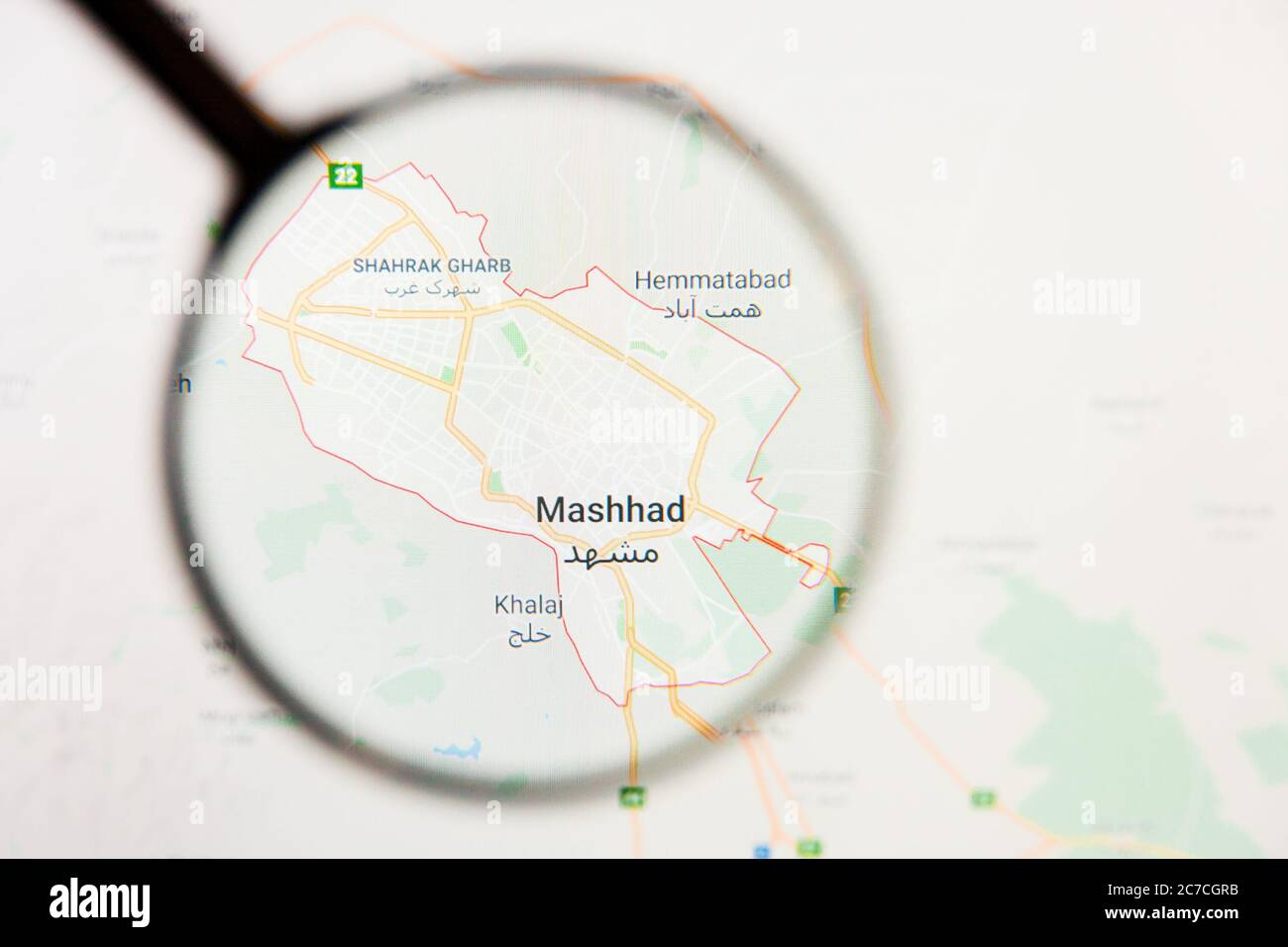 Mashhad map hi-res stock photography and images - Alamy