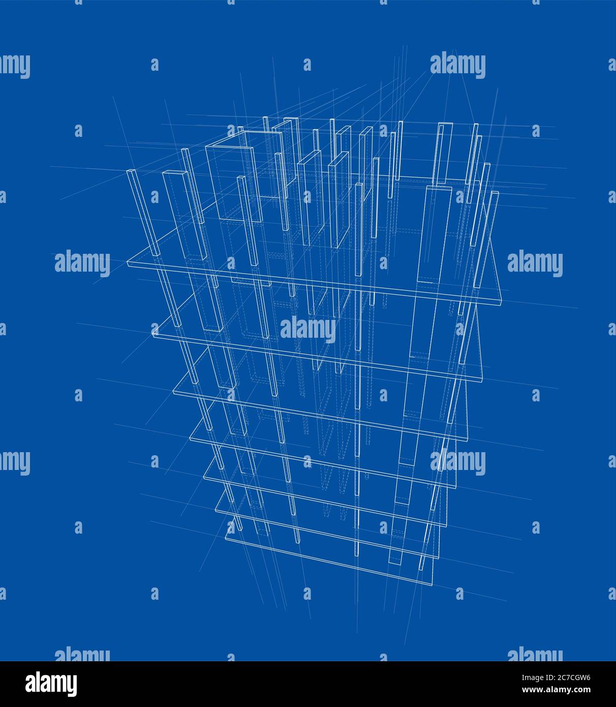 Drawing of a house under construction Stock Photo - Alamy