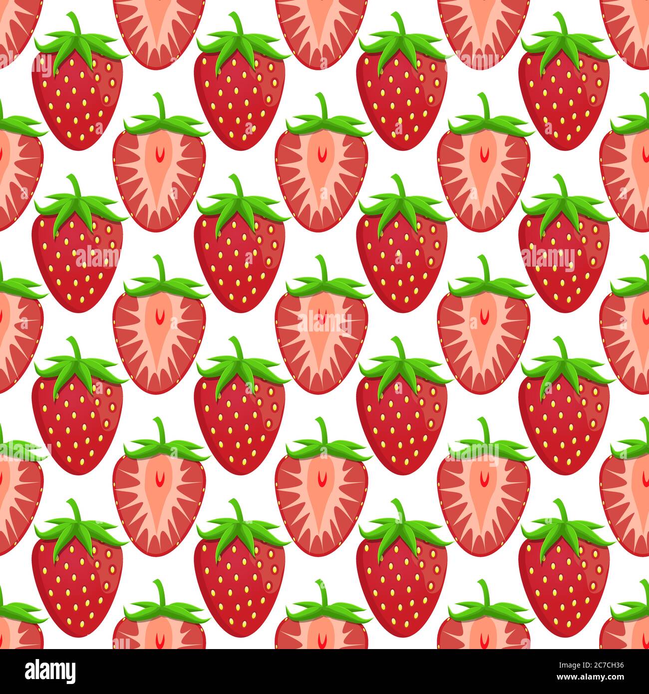 Red strawberry pattern Stock Vector Images - Alamy