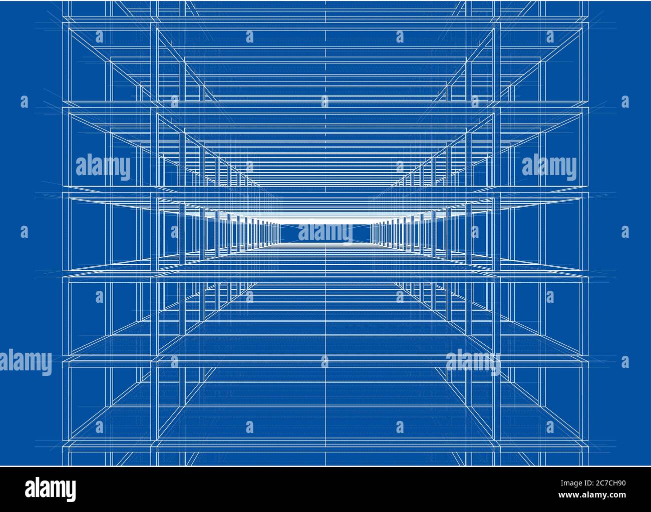 Drawing of a house under construction Stock Photo - Alamy